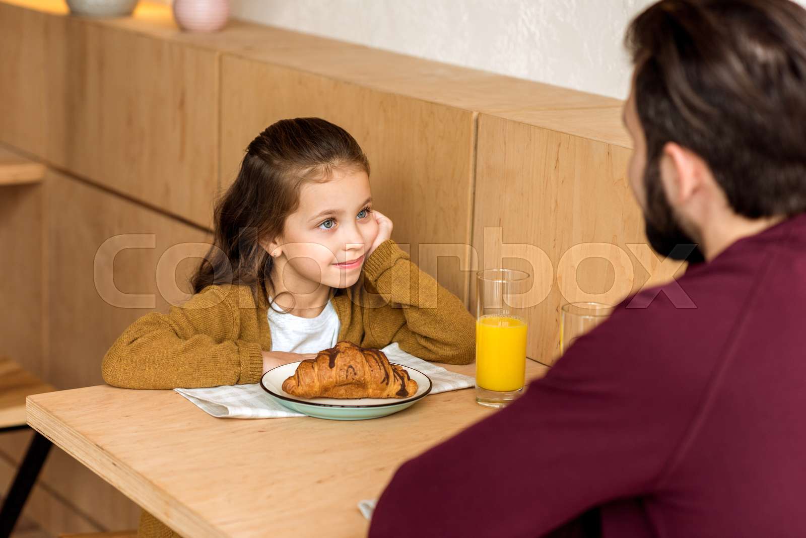 Table Sweets Daughter Stock Image Colourbox 6694