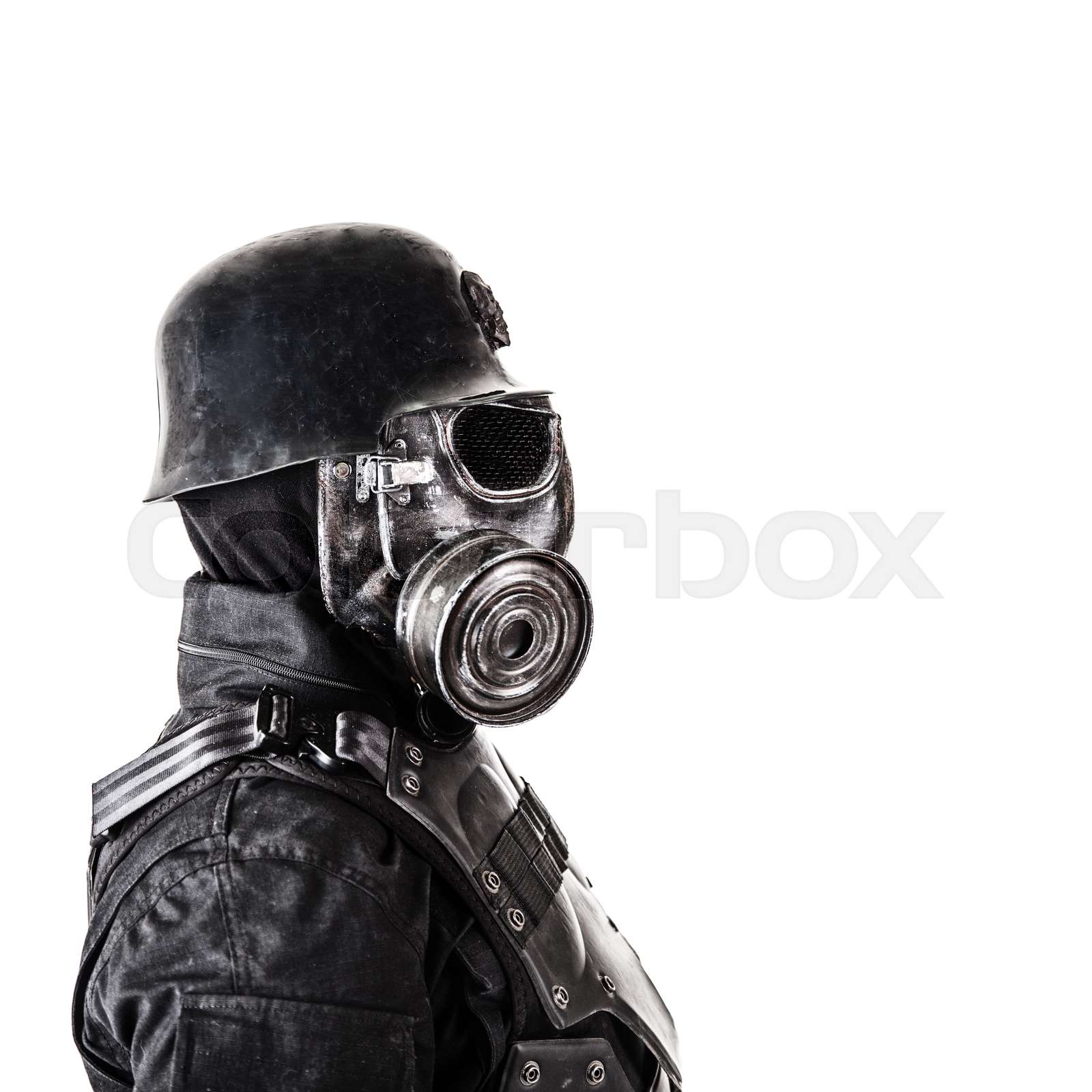 Futuristic nazi soldier studio shot | Stock image | Colourbox