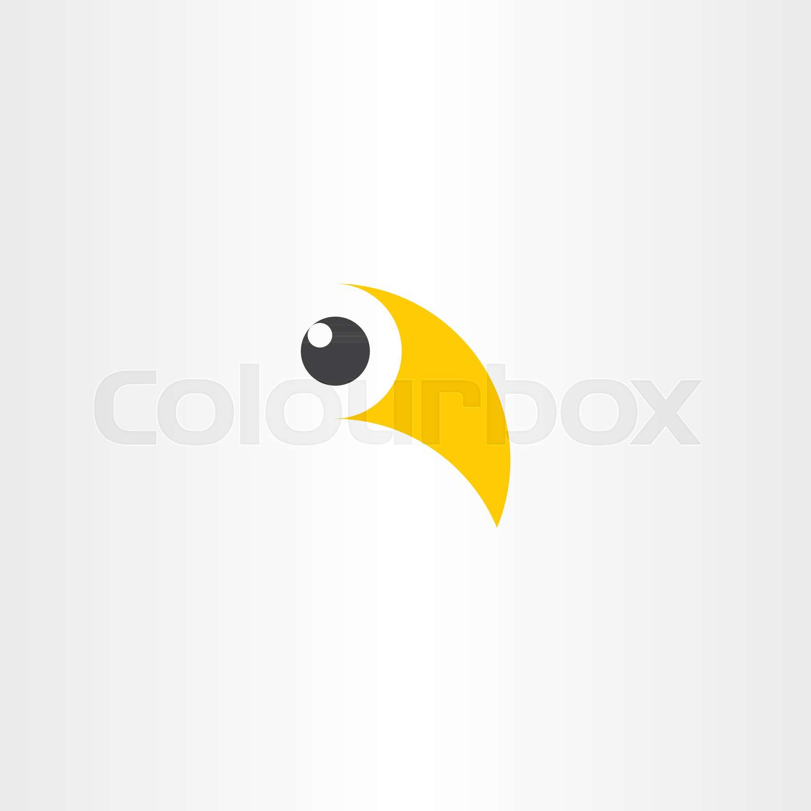 bird beak and eye logo vector symbol | Stock vector | Colourbox