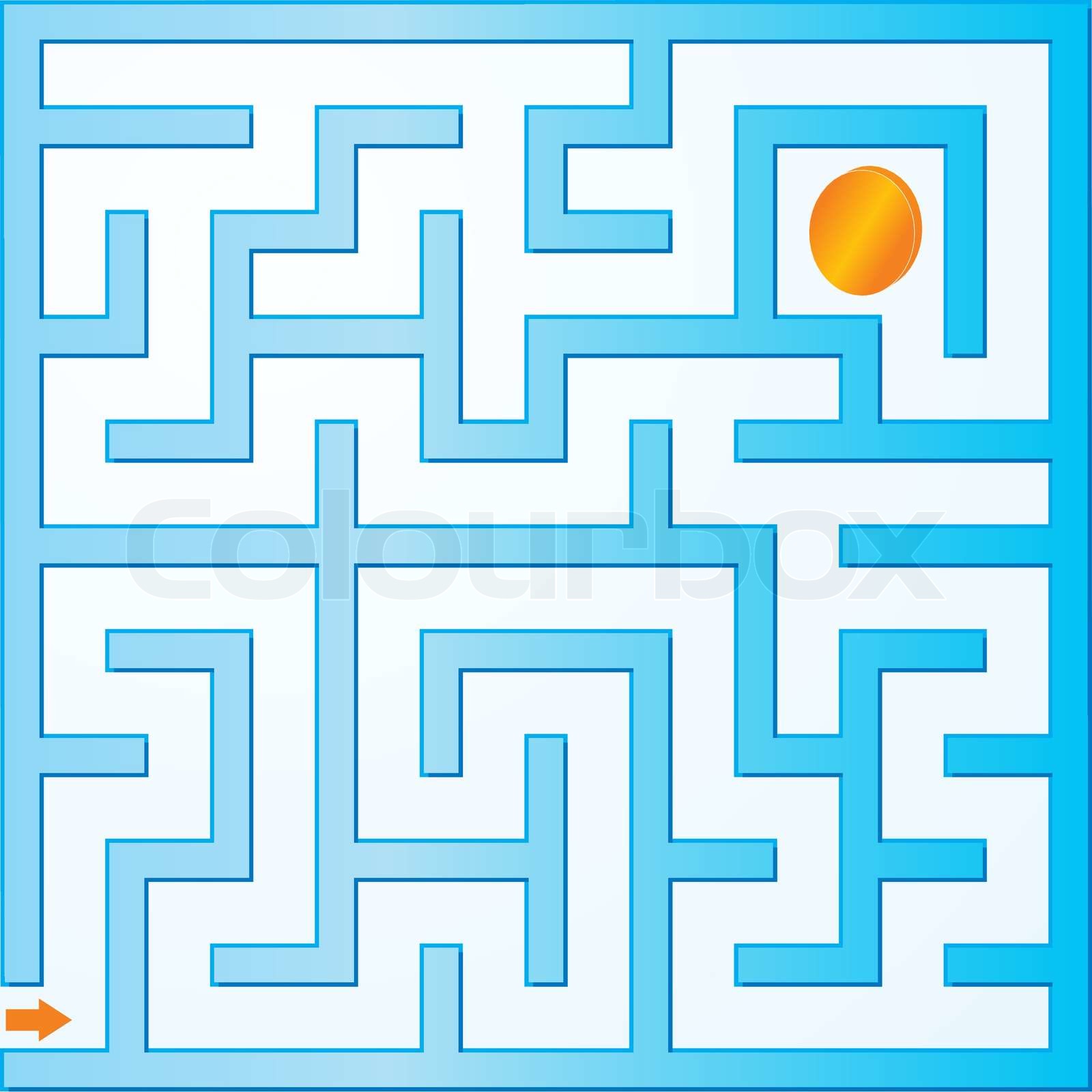 Small vector maze | Stock vector | Colourbox