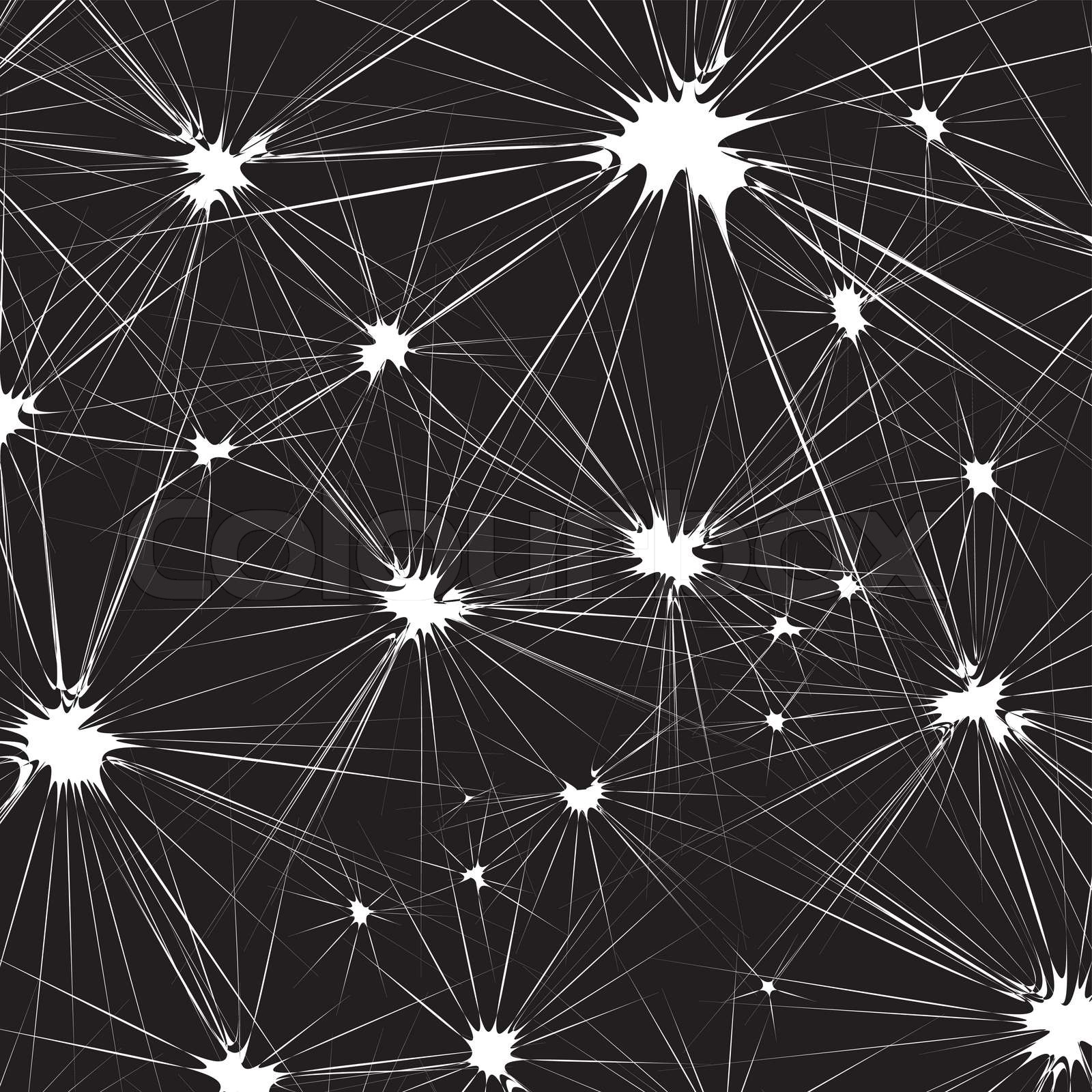 Vector illustration of black Sparkle Background | Stock vector | Colourbox