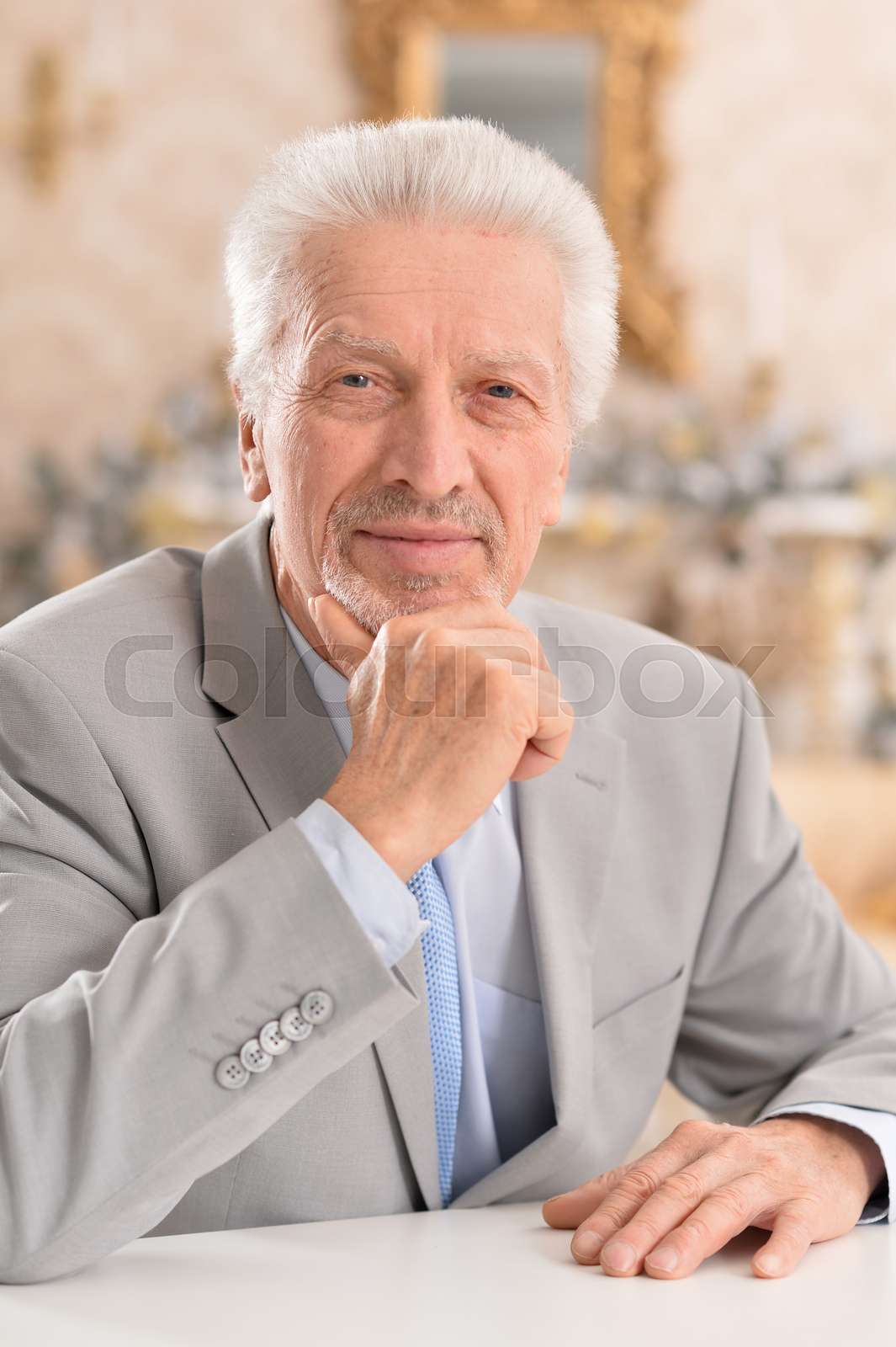 senior man thinking | Stock image | Colourbox