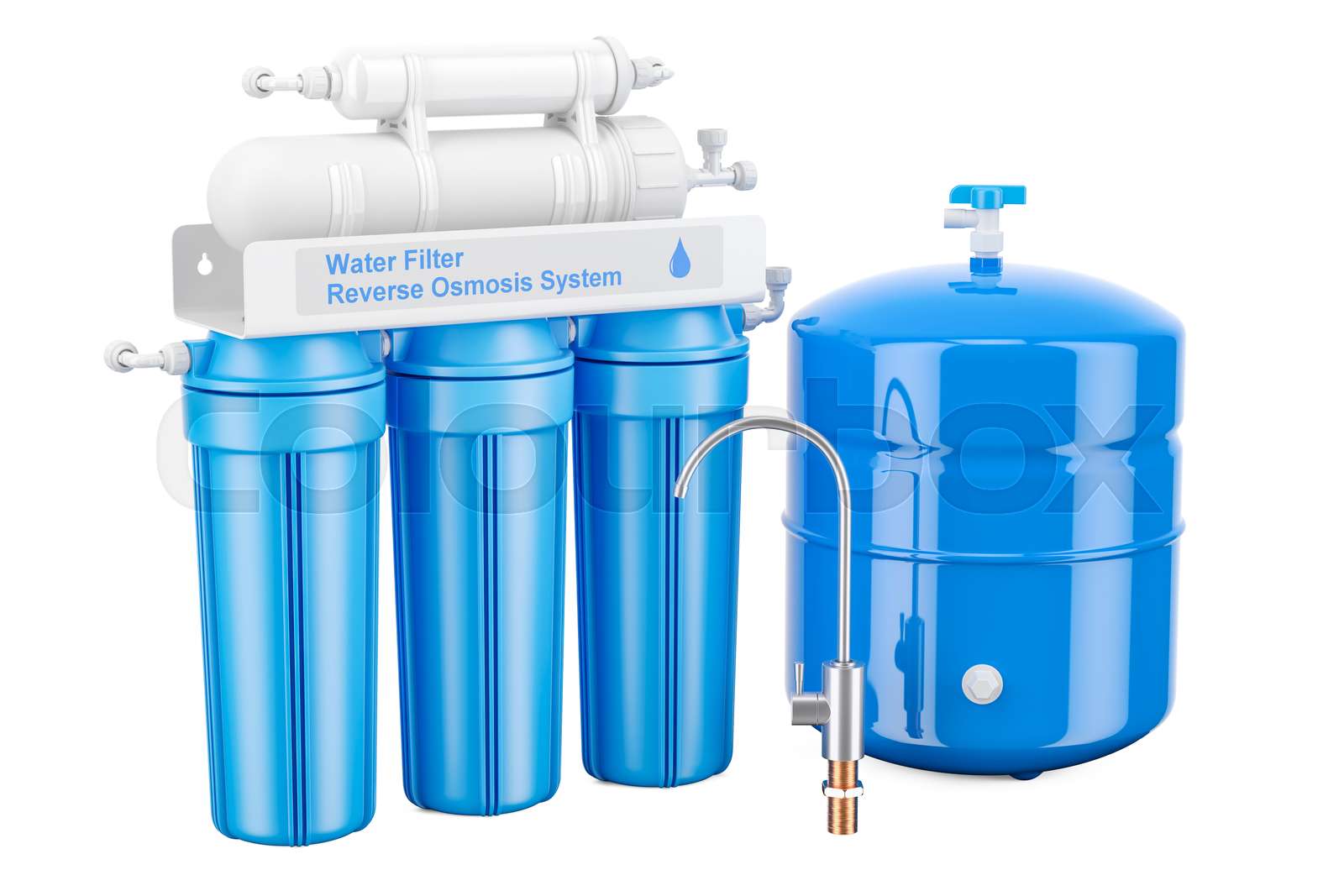 Modern Reverse Osmosis System, 3D rendering | Stock image | Colourbox