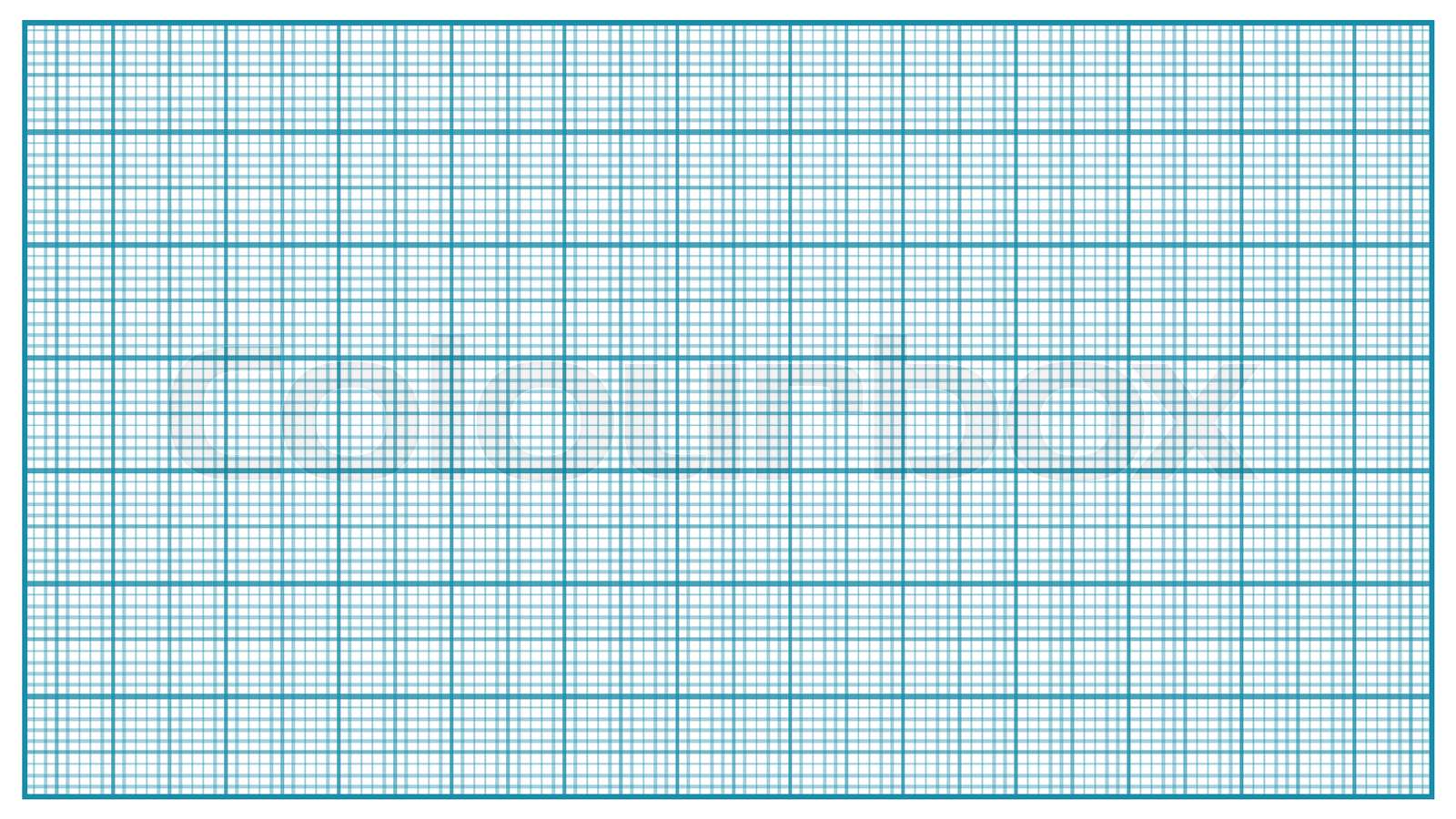 Millimeter Paper Vector. Blue. Graphing Paper For Education, Drawing ...