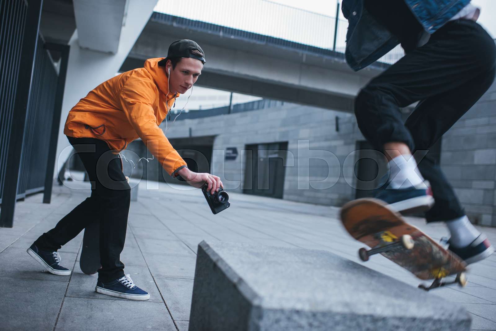 camera, skateboarding, trick | Stock image | Colourbox