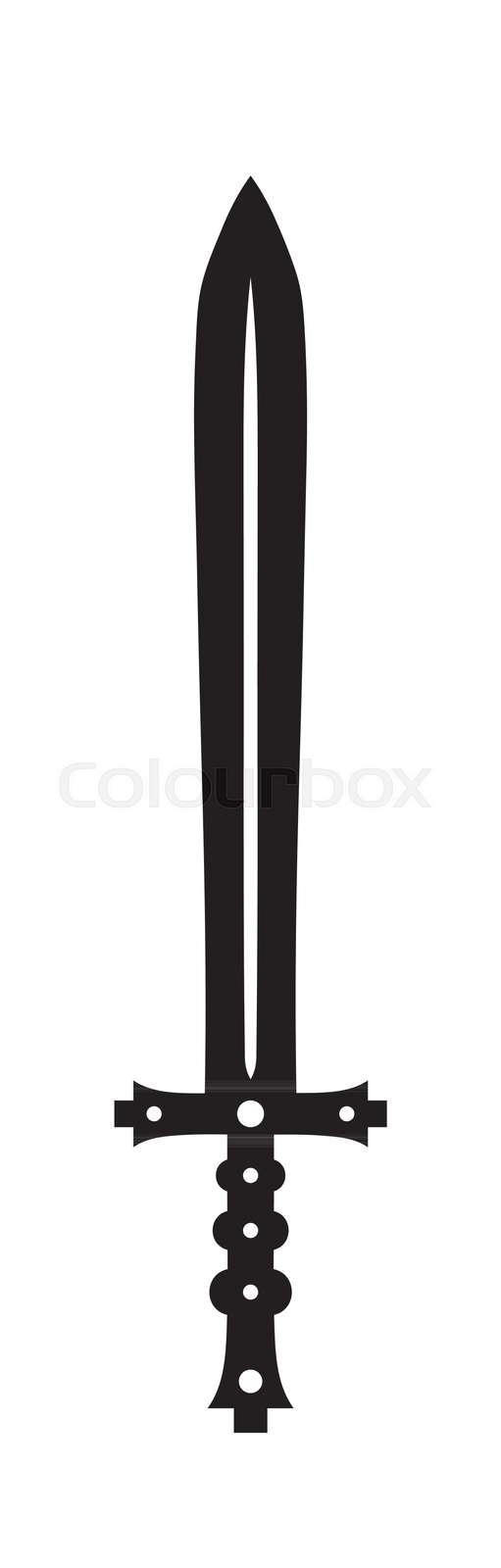 Medieval sword | Stock vector | Colourbox
