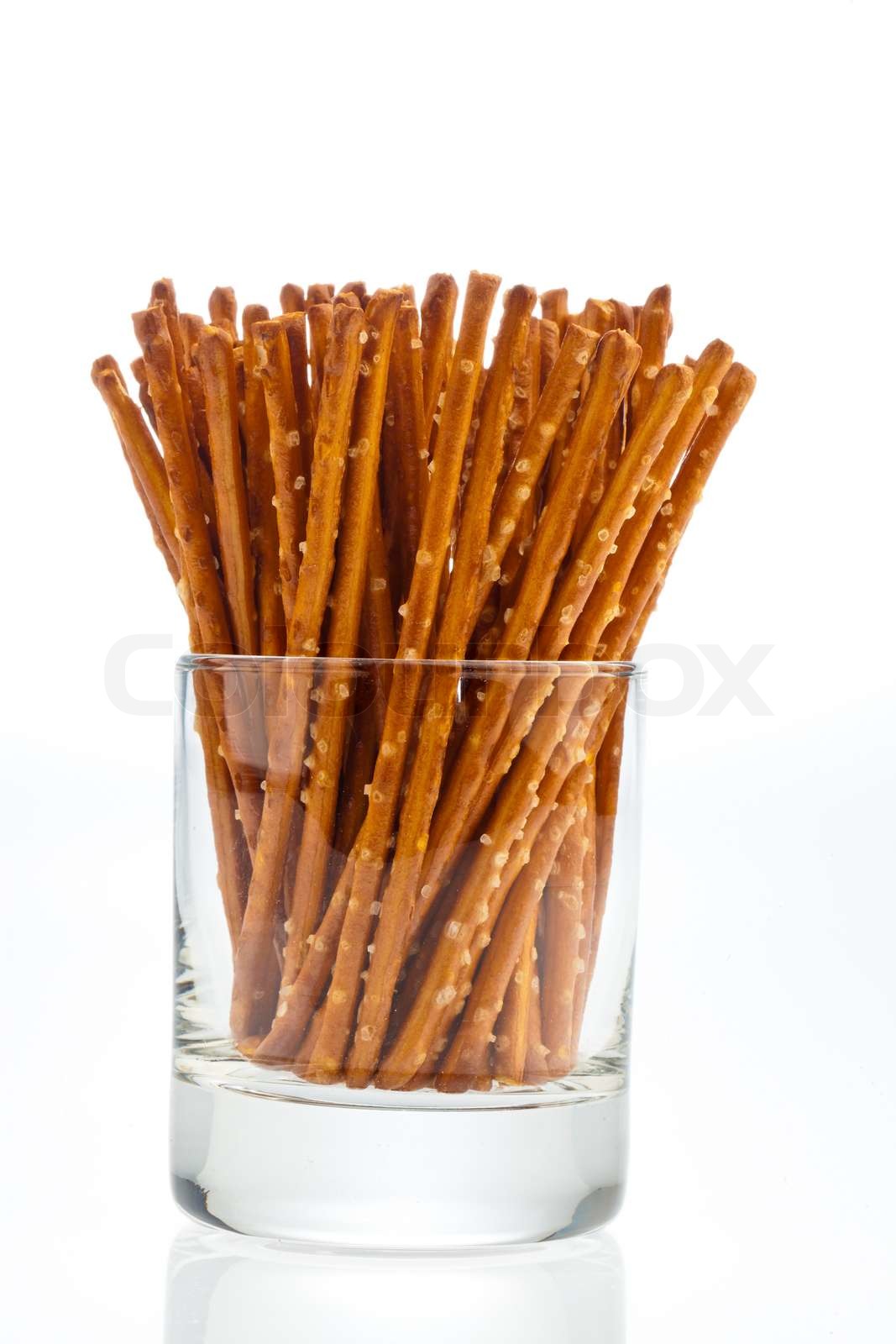 a jar of pretzels as a snack for in between | Stock image | Colourbox