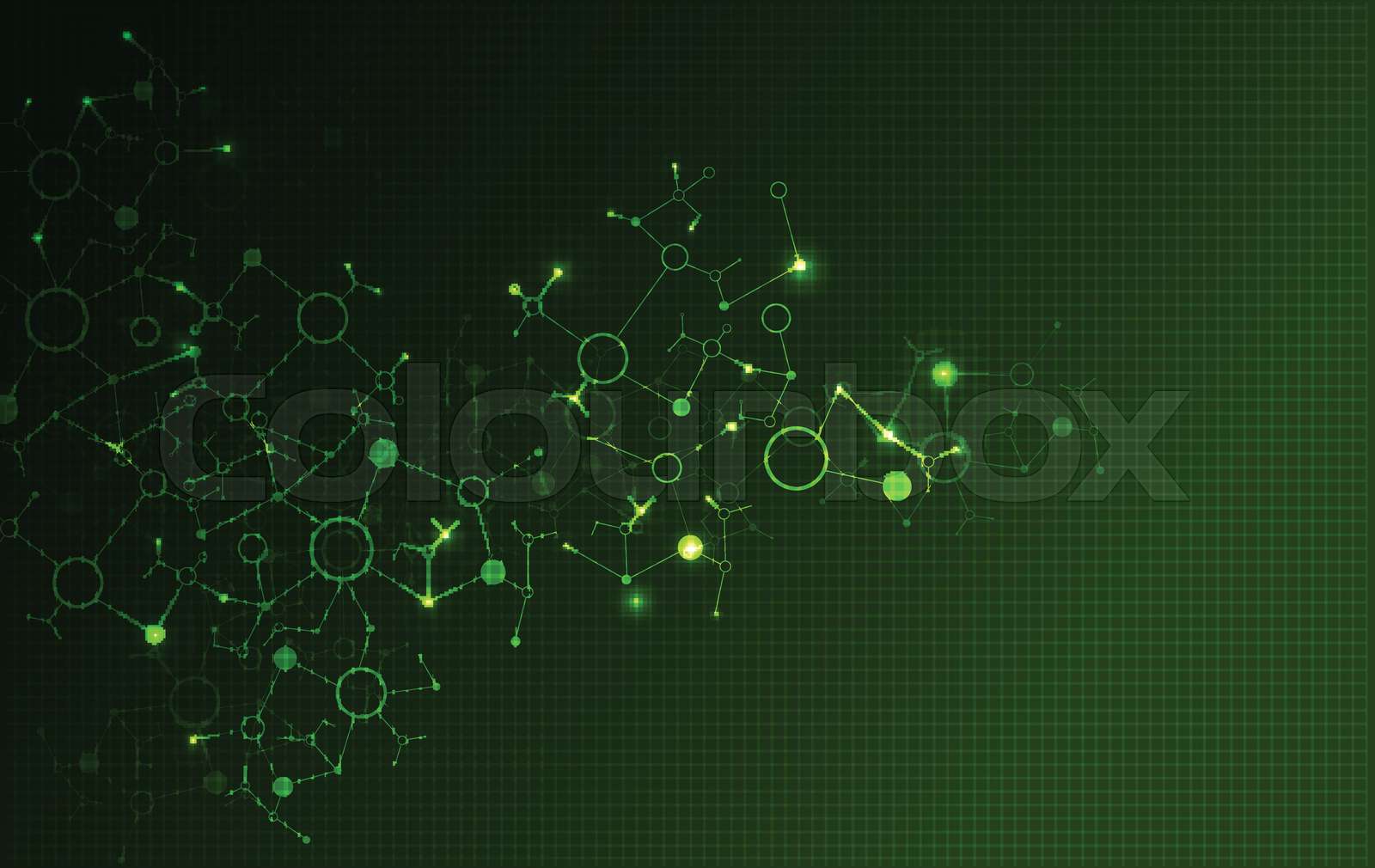 Green science template, DNA molecules background. | Stock vector ...