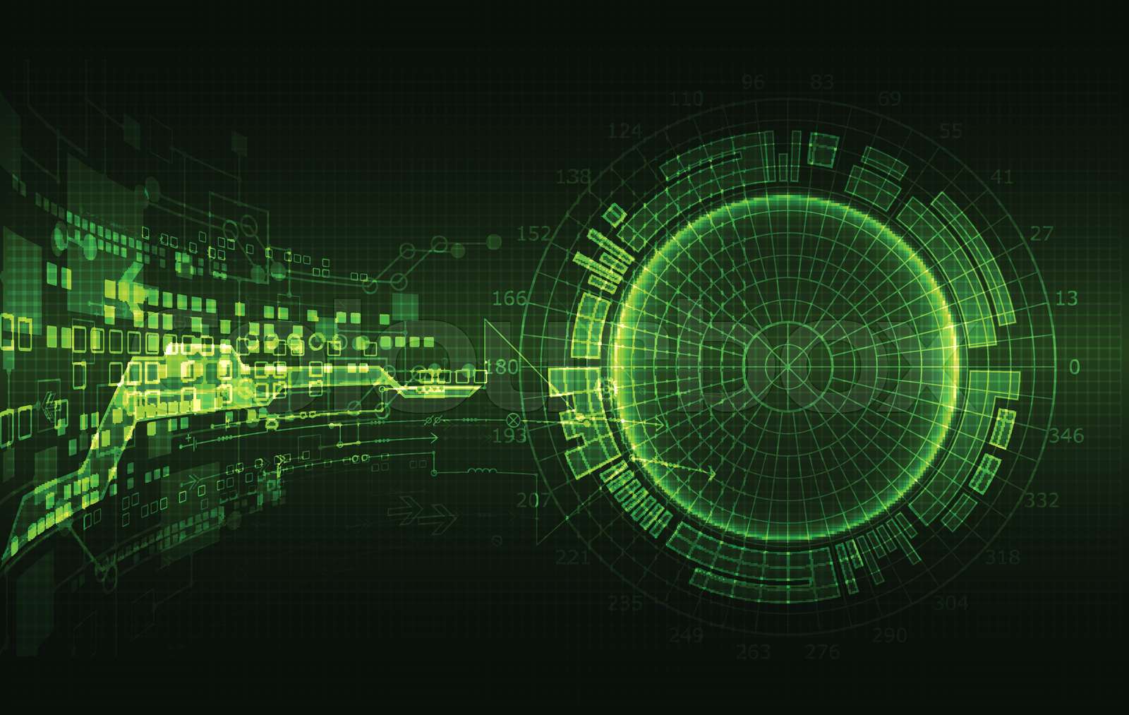 Green Electronic Background