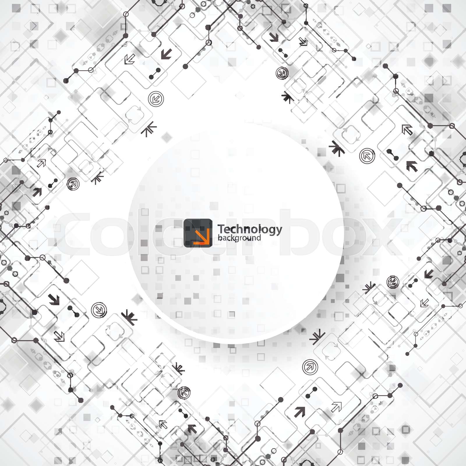 Vector illustration, hi-tech digital technology and engineering ...