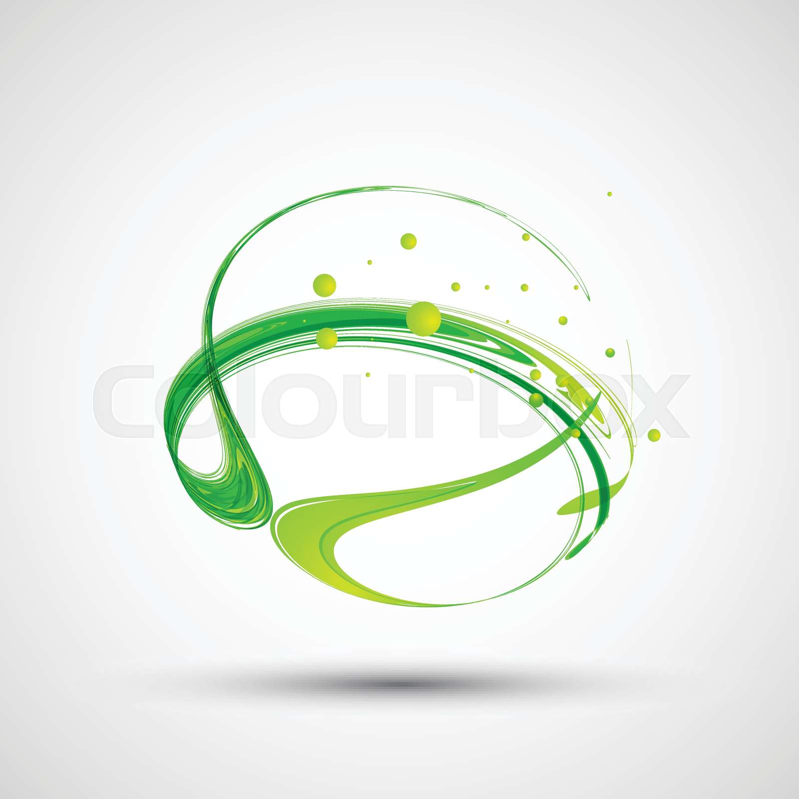 Abstract green wave. Vector | Stock vector | Colourbox