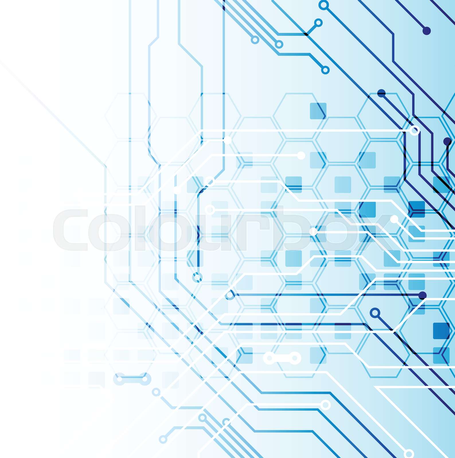 Vector illustration, Hi-tech digital technology and engineering theme ...