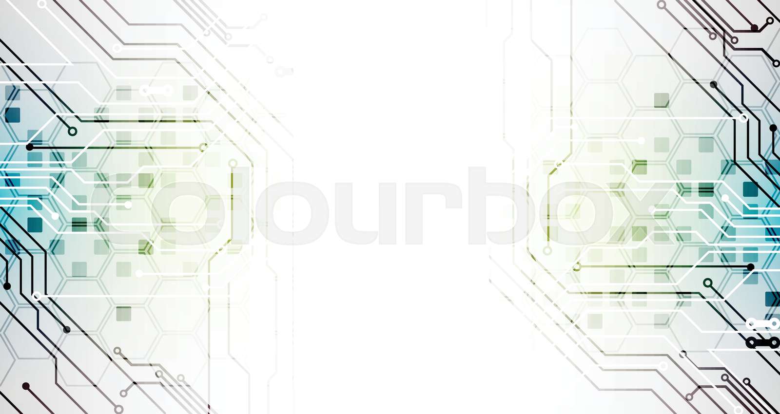 Vector illustration, Hi-tech digital technology and engineering theme ...