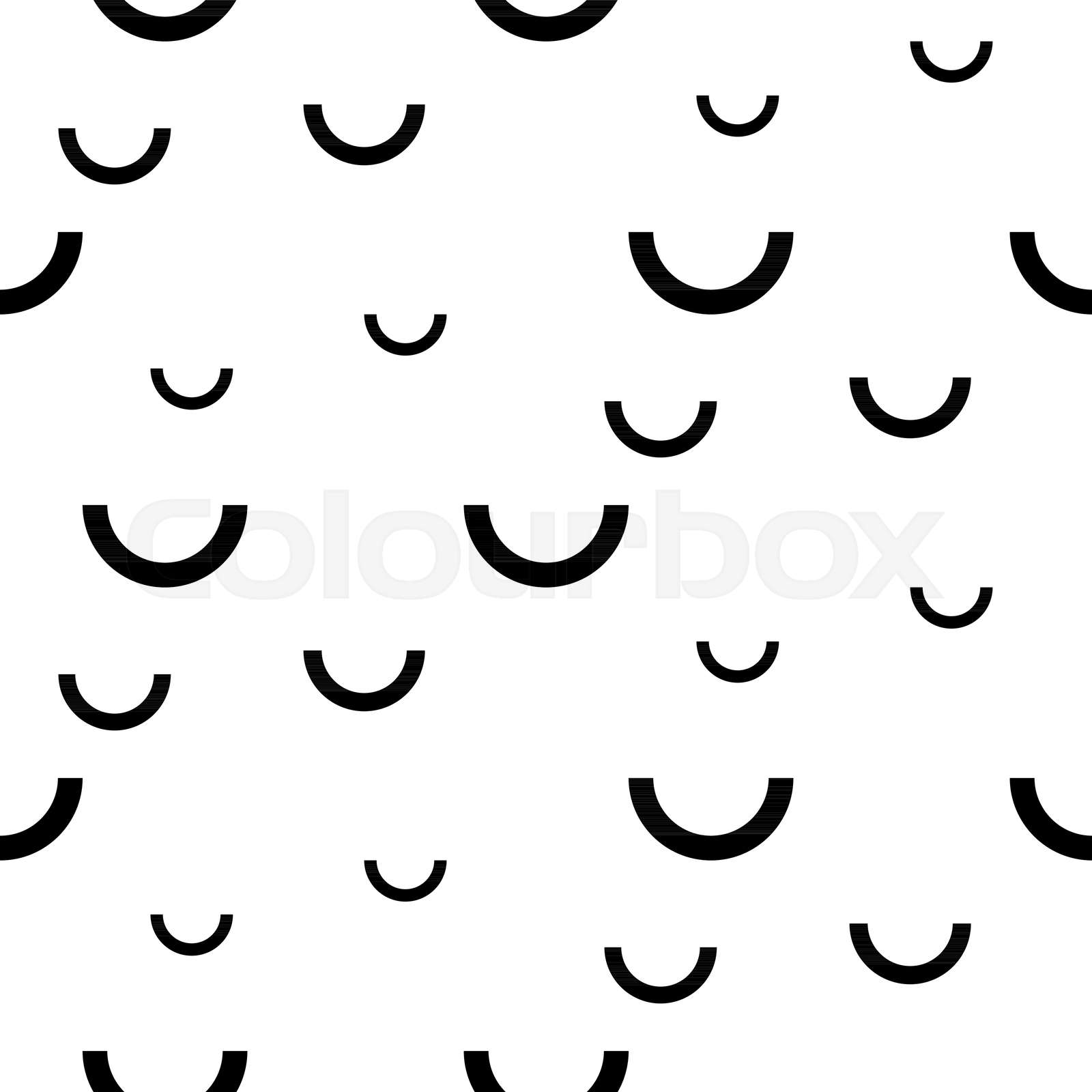 Abstract geometric arc shapes seamless vector pattern. | Stock vector ...