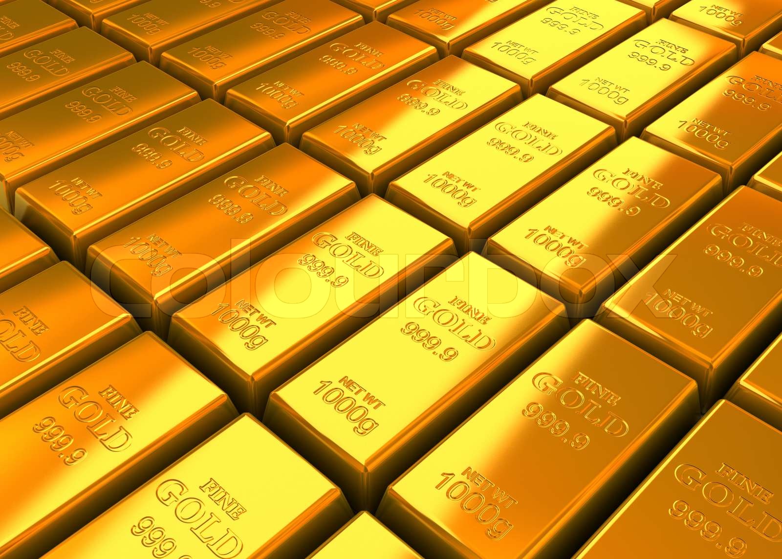 Gold bars | Stock image | Colourbox