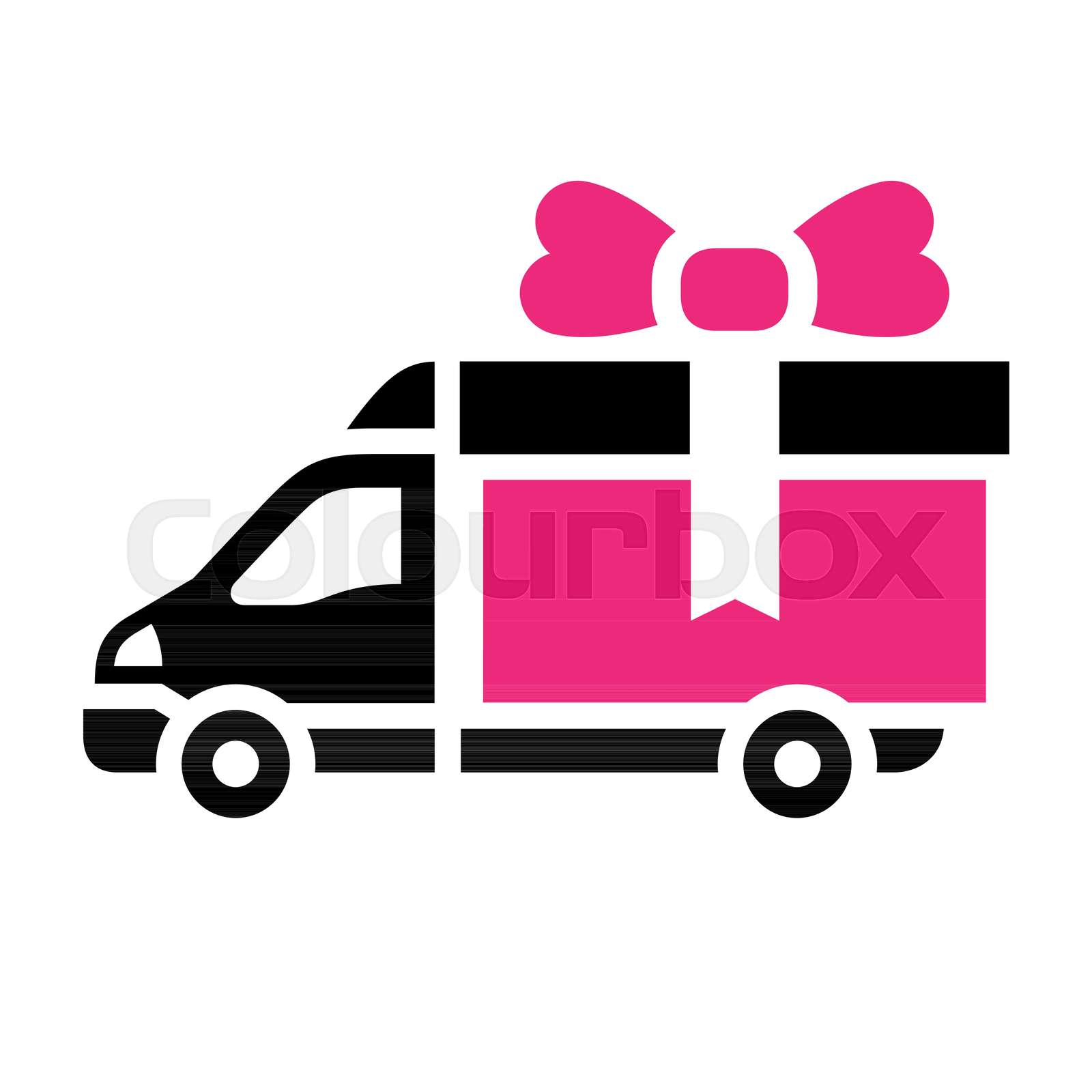 Delivery Truck Icon Flat