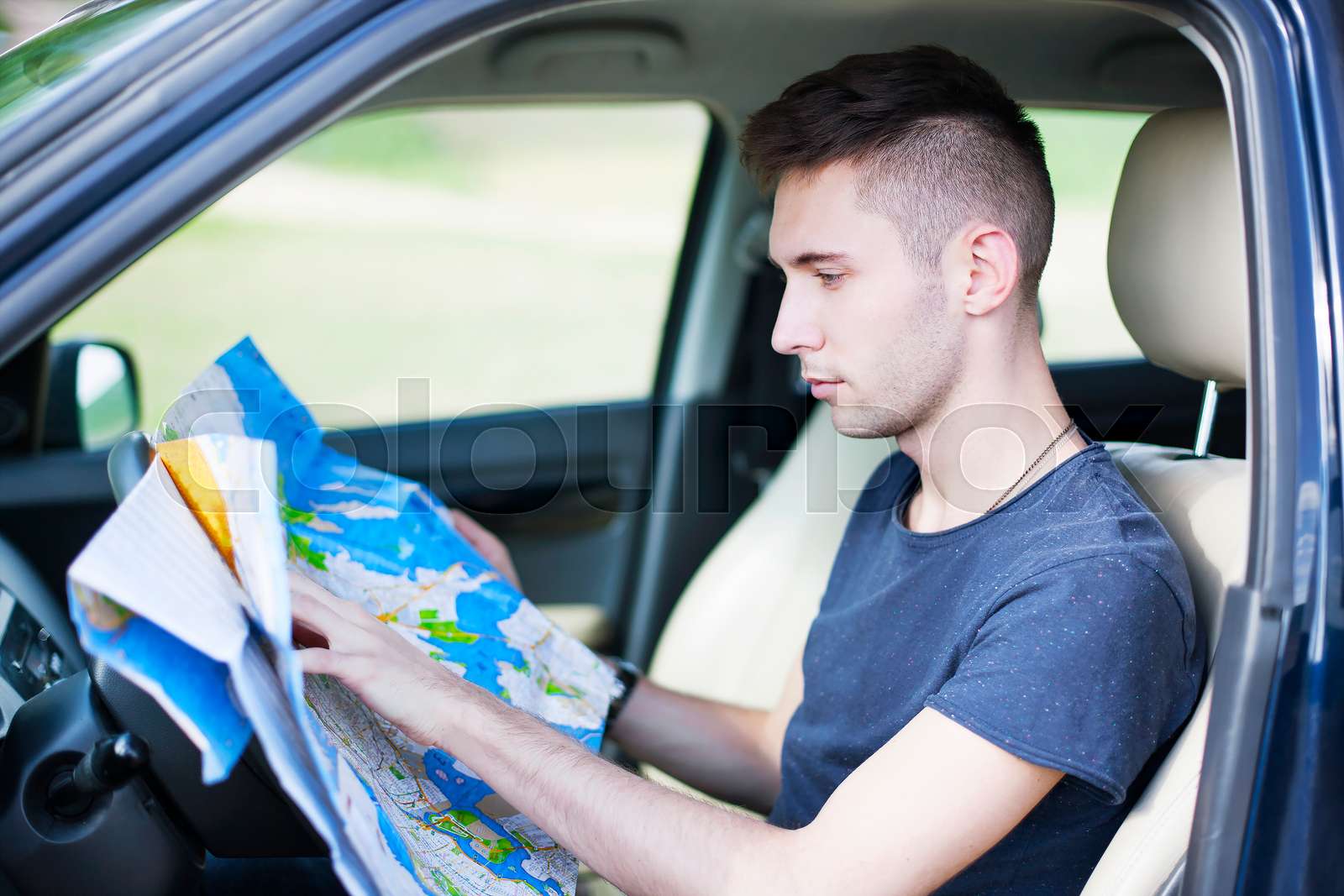 Reading the Map | Stock image | Colourbox