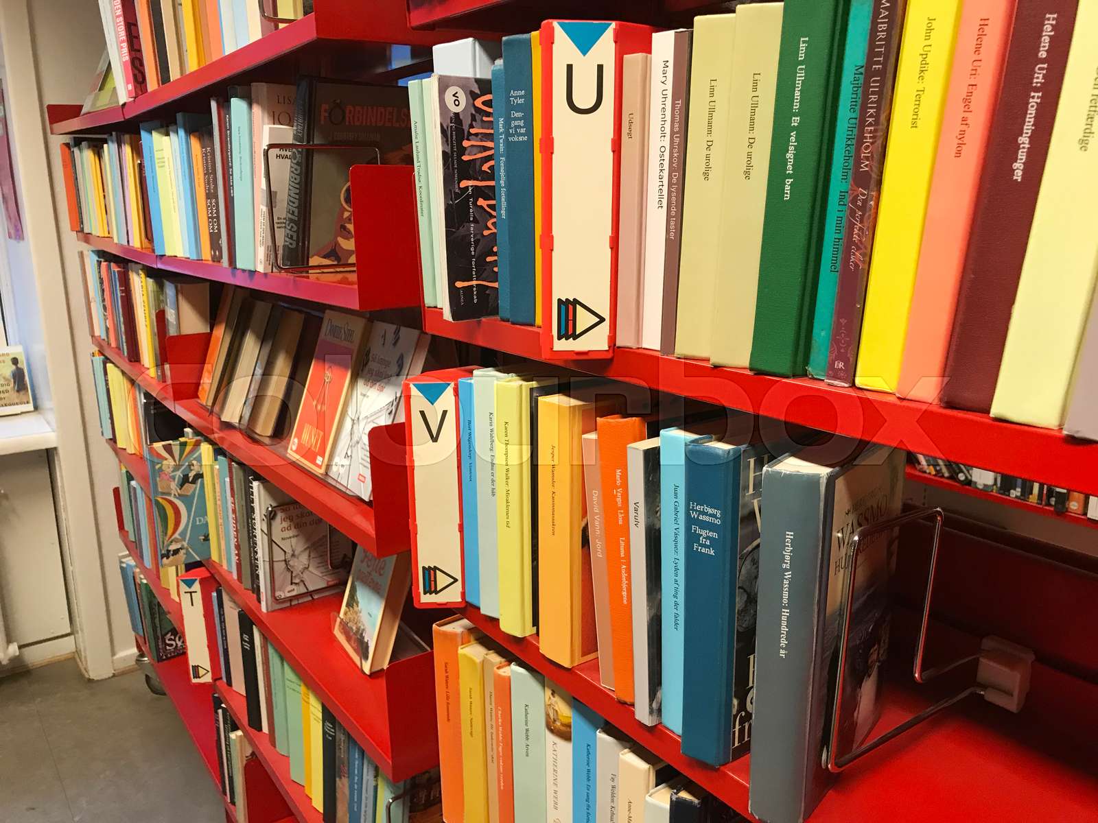 Books at a public library | Stock image | Colourbox