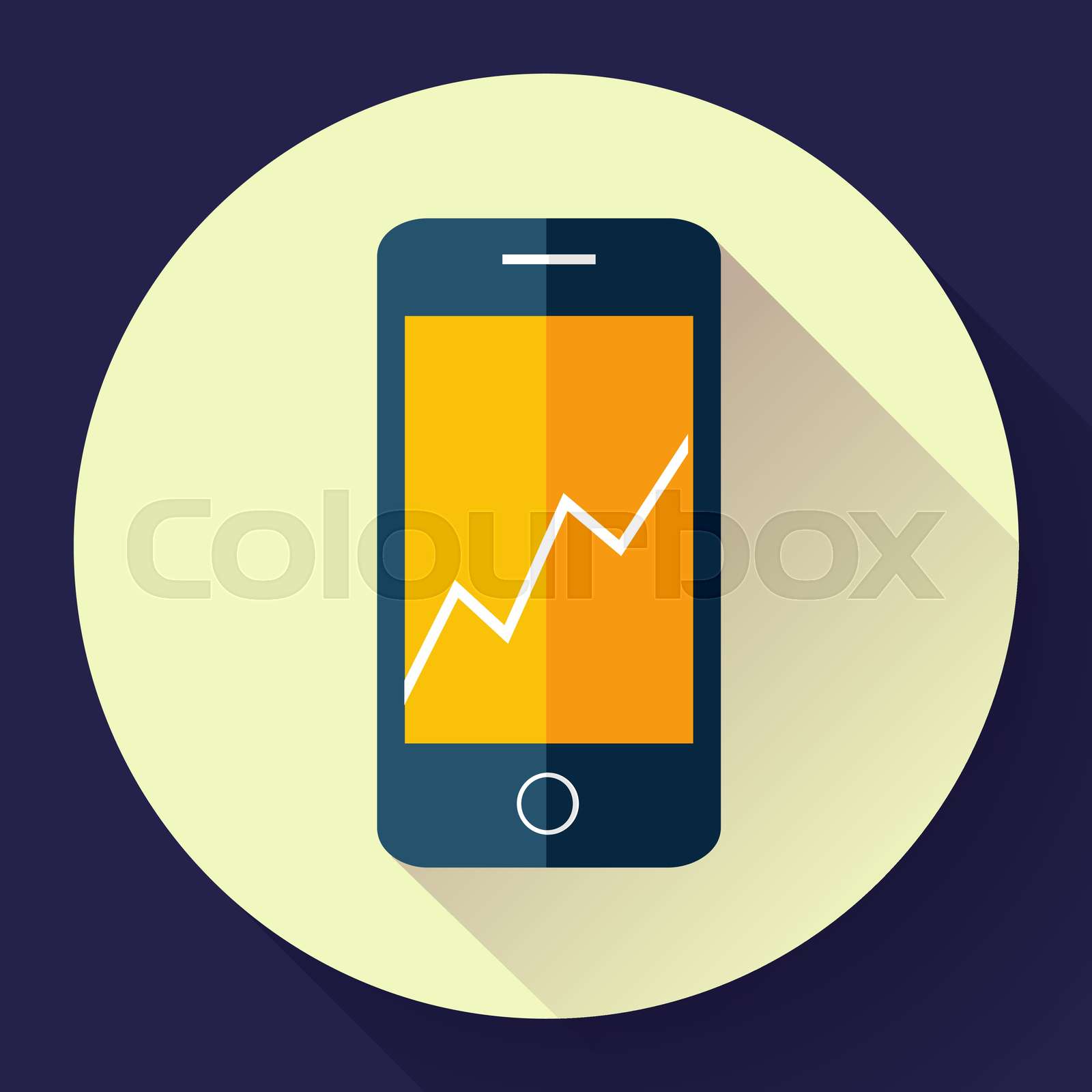 telefon, vektor, icon | Stock-Vektor | Colourbox