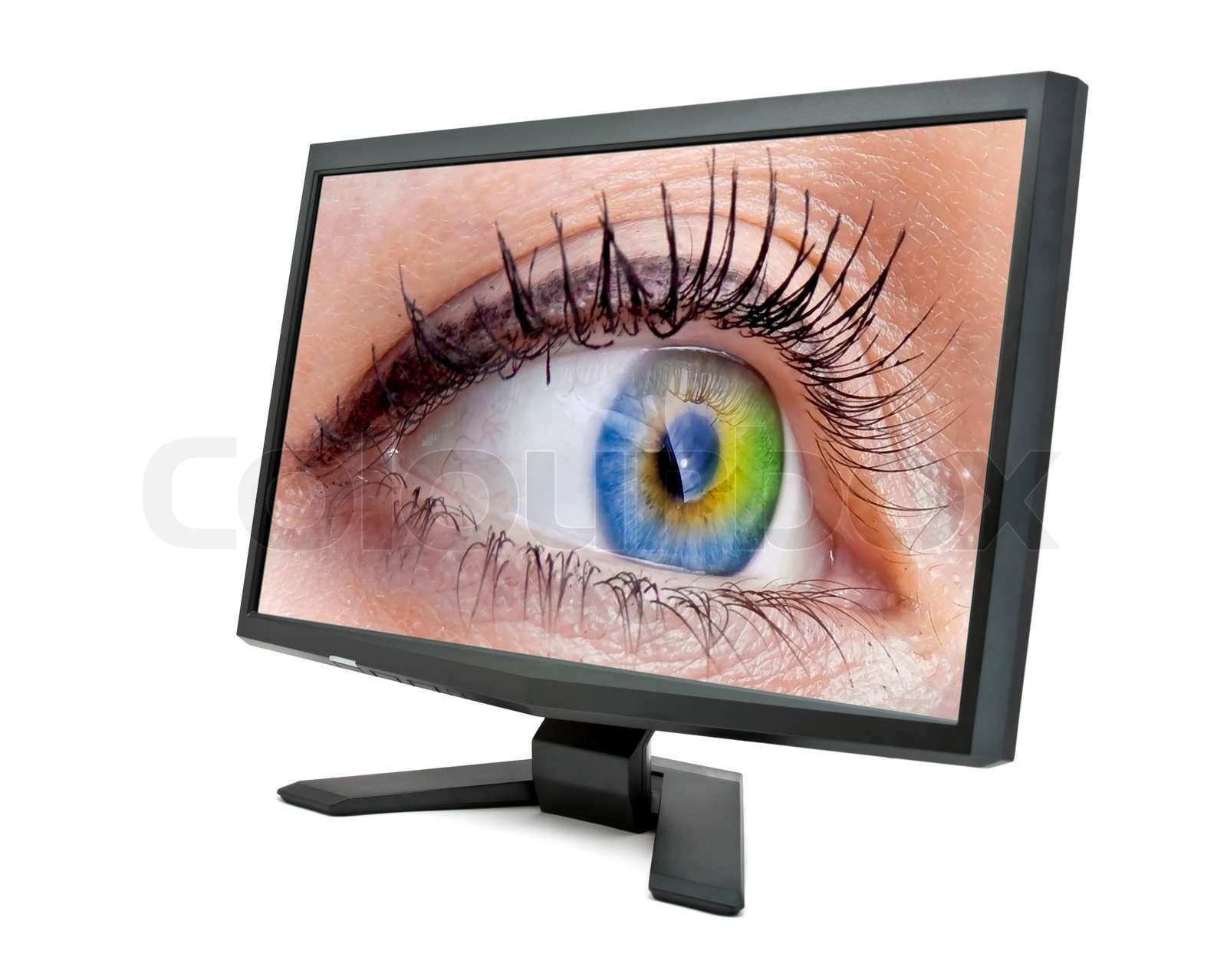 Eye in the monitor | Stock image | Colourbox
