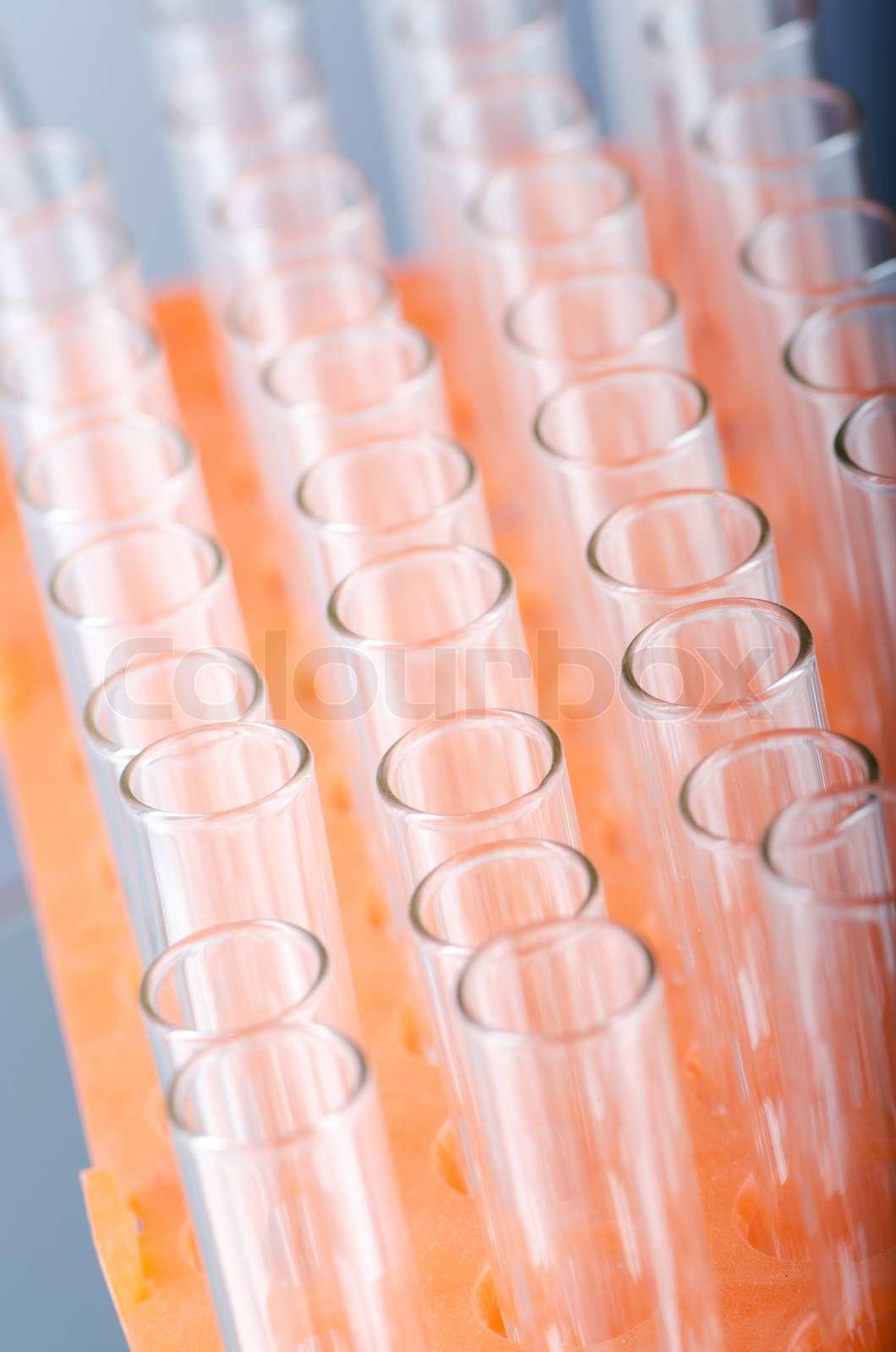 Laboratory concept with glass tubing | Stock image | Colourbox