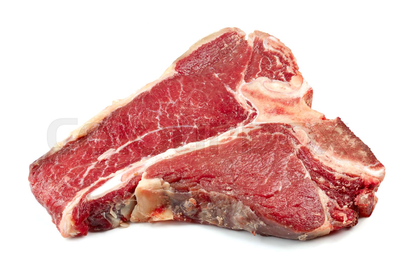 fresh raw T bone steak | Stock image | Colourbox