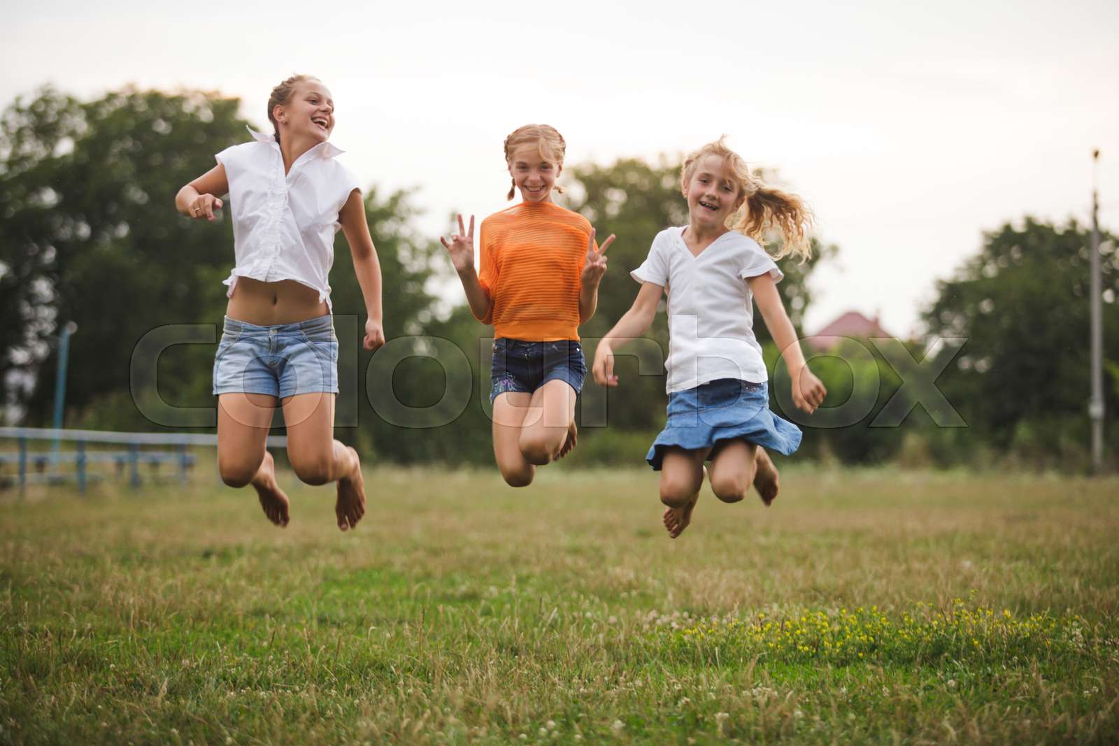 Girls have fun | Stock image | Colourbox