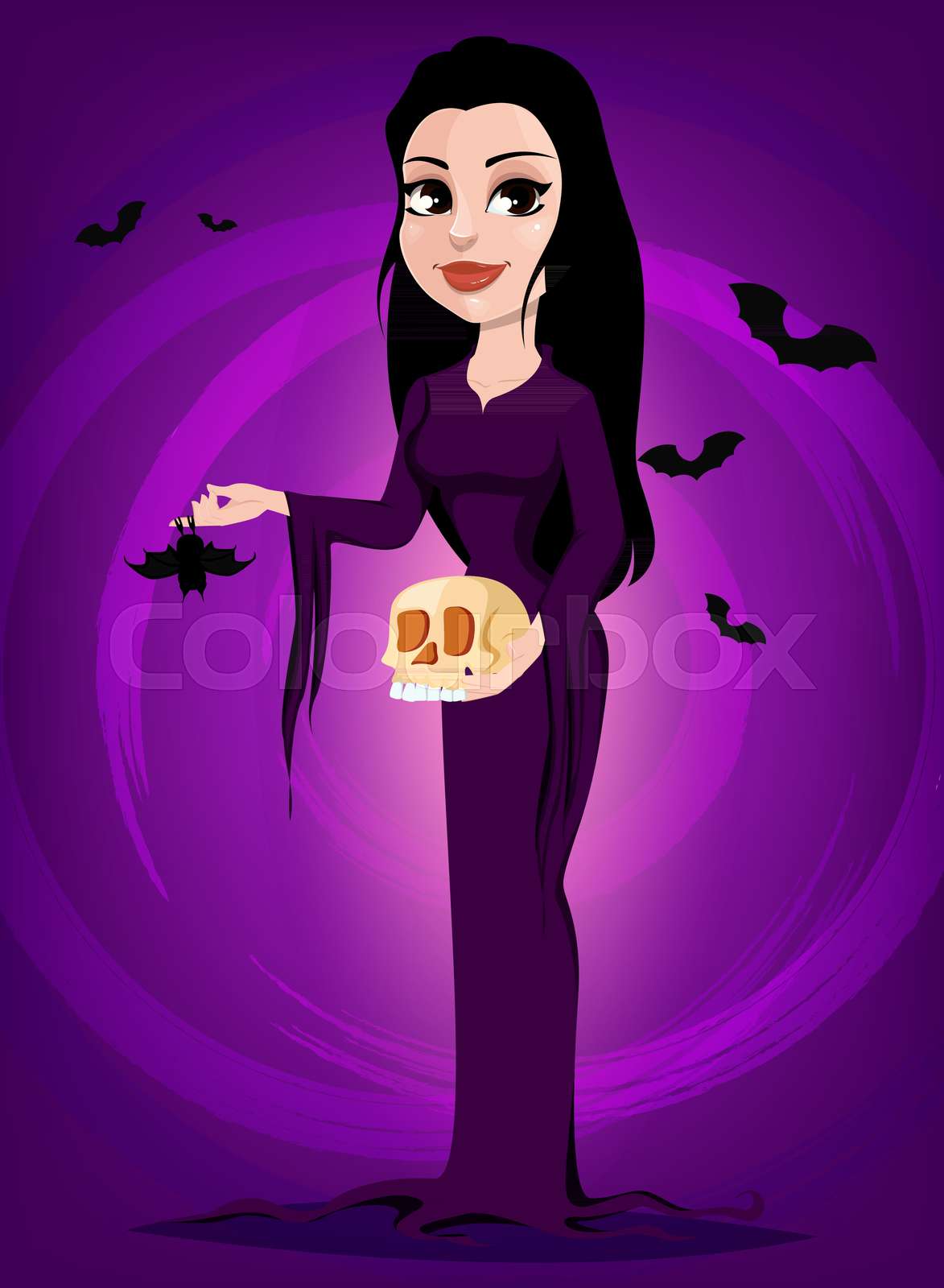Halloween Vampire Girl Clipart