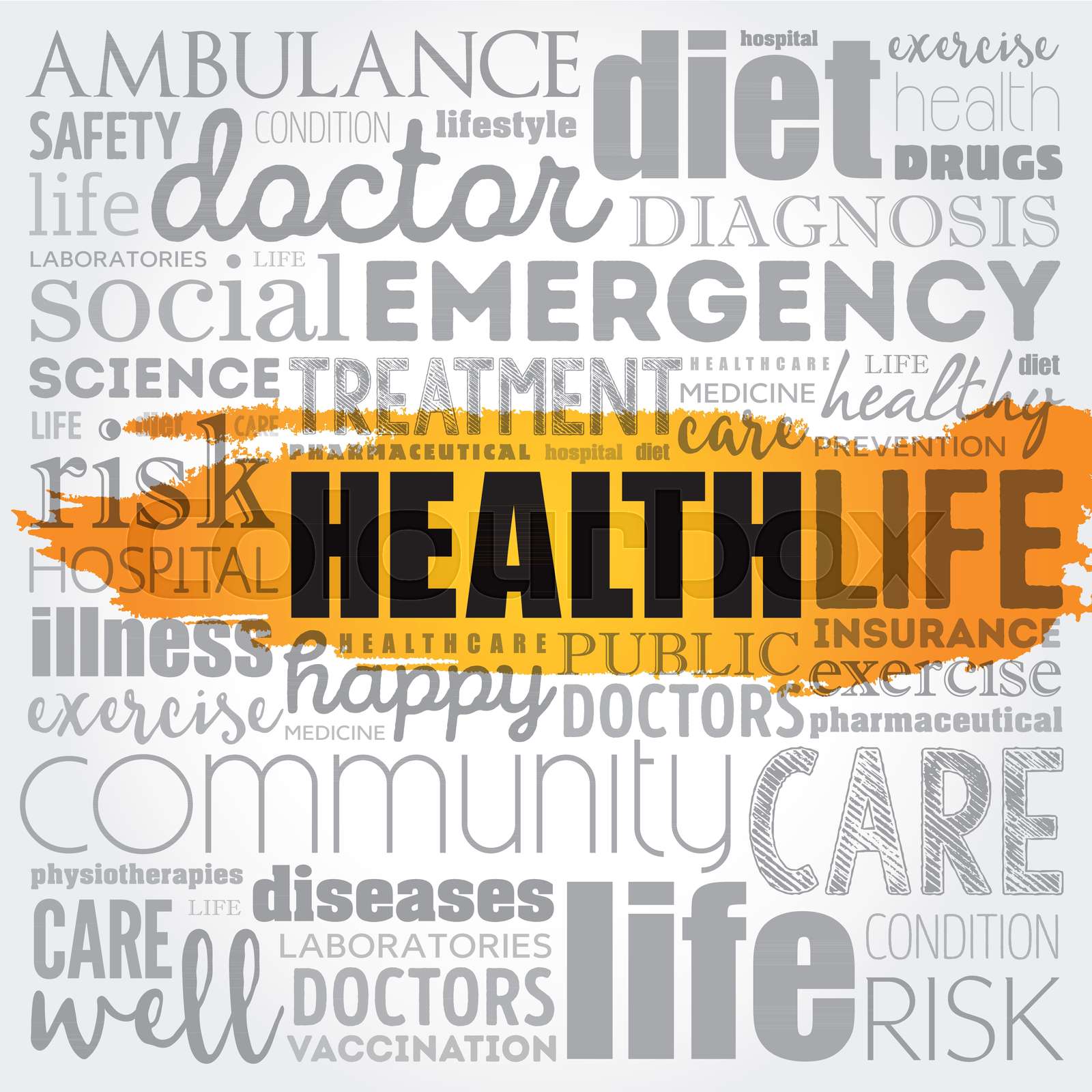 HEALTH word cloud collage | Stock vector | Colourbox
