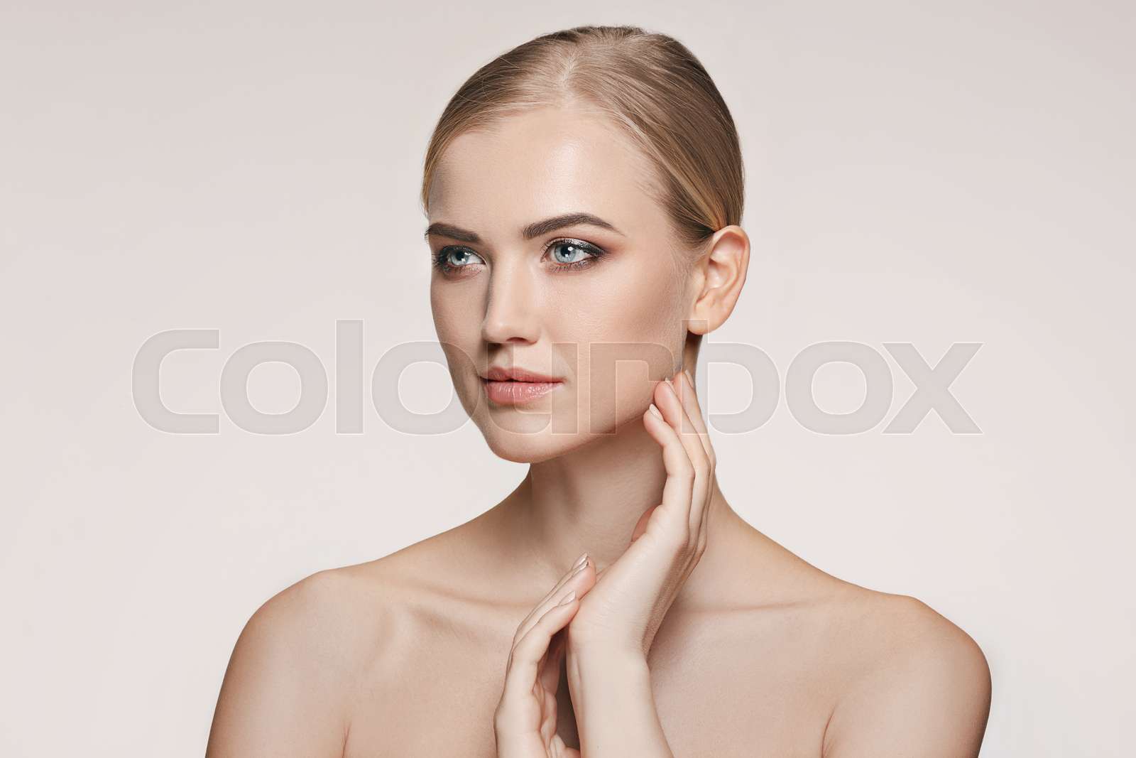 Beautiful Girl Face Perfect Skin Stock Image Colourbox