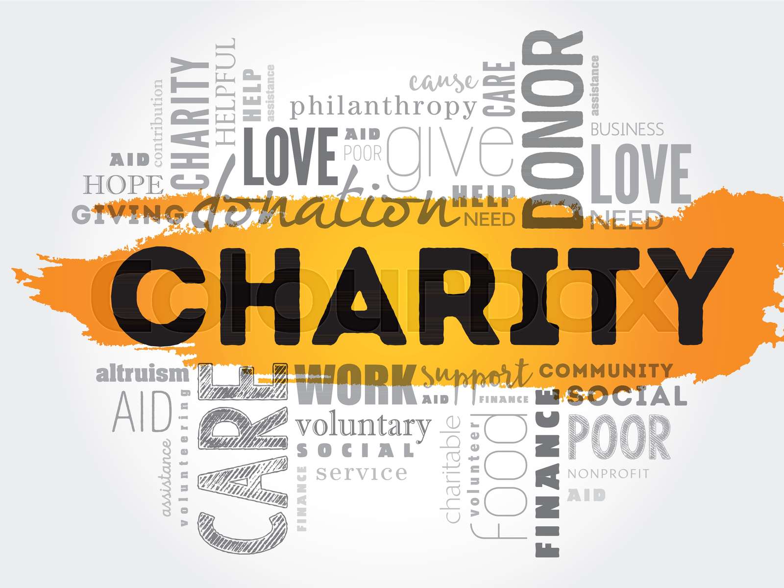 Charity word cloud collage | Stock vector | Colourbox Charity word cloud collage | Stock vector | Colourbox