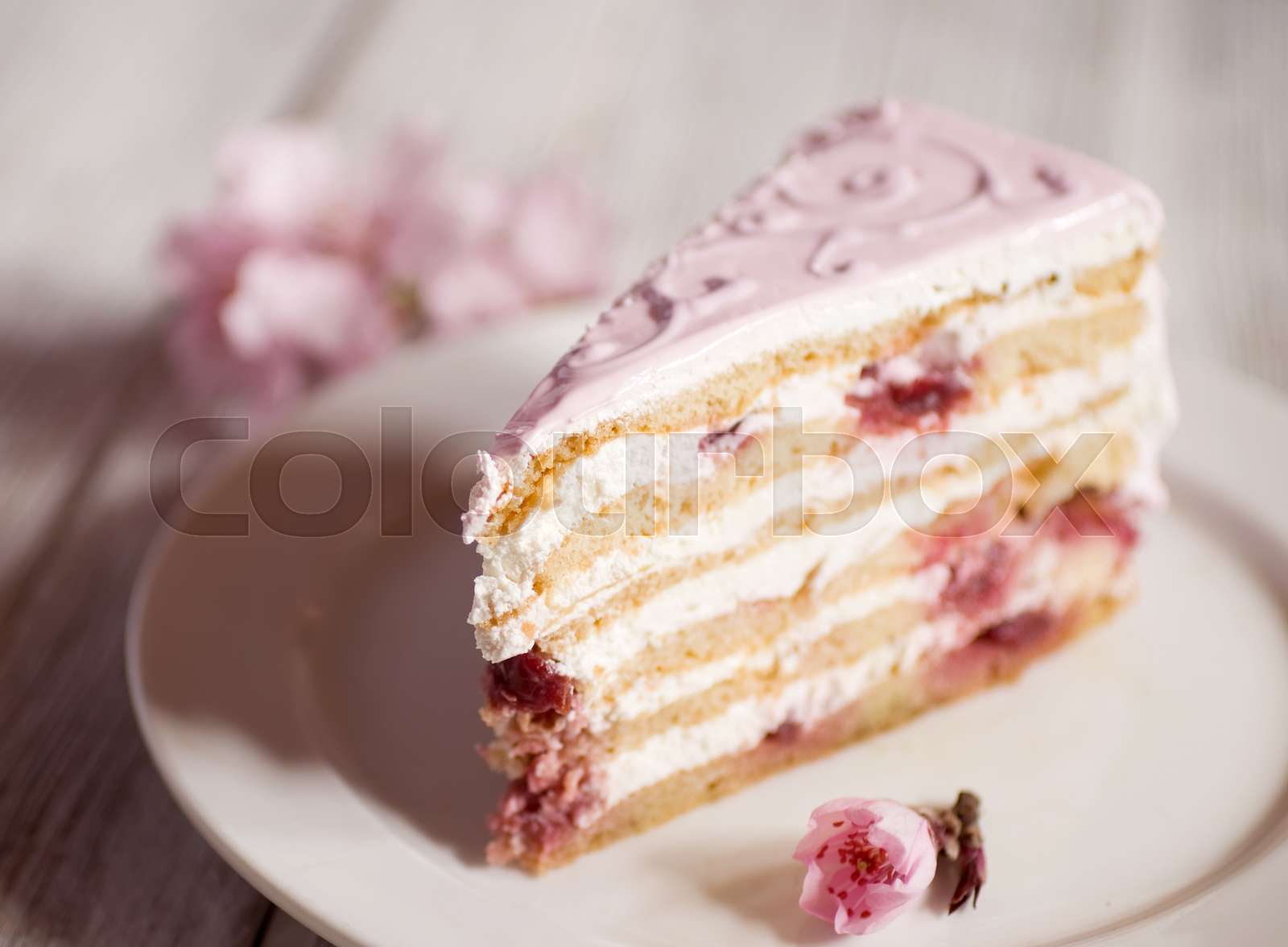 Pink cake | Stock image | Colourbox