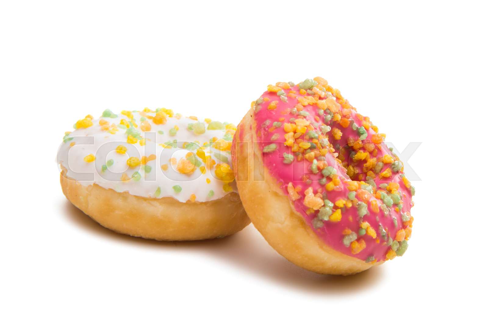 donuts isolated | Stock image | Colourbox