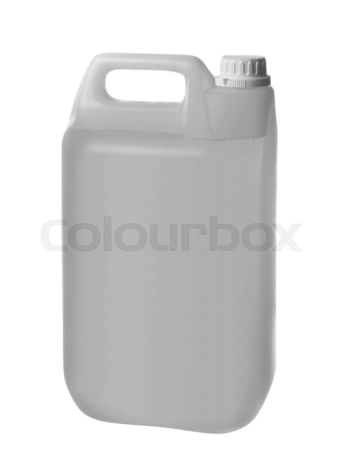 plastic jerry can isolated | Stock image | Colourbox