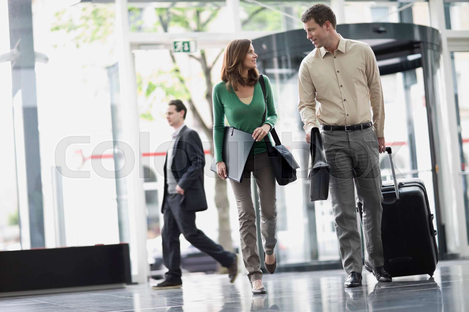 People at an airport | Stock image | Colourbox