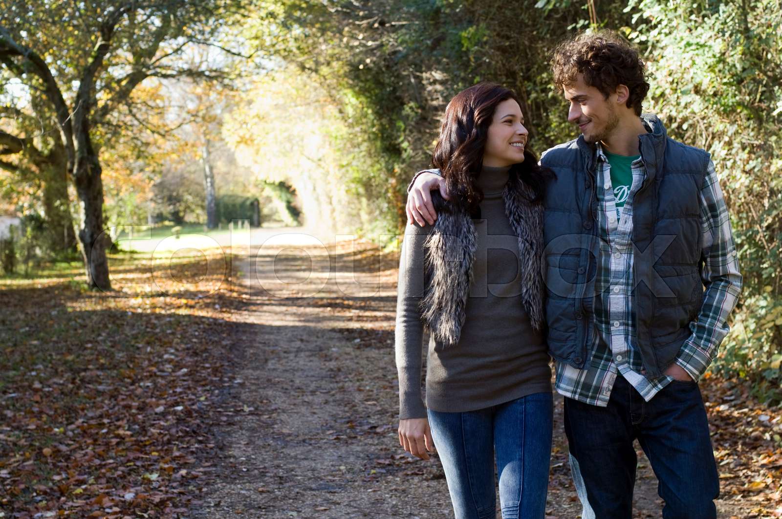 Couple walking together | Stock image | Colourbox