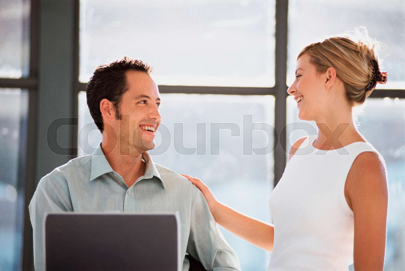 Business people laughing together | Stock image | Colourbox