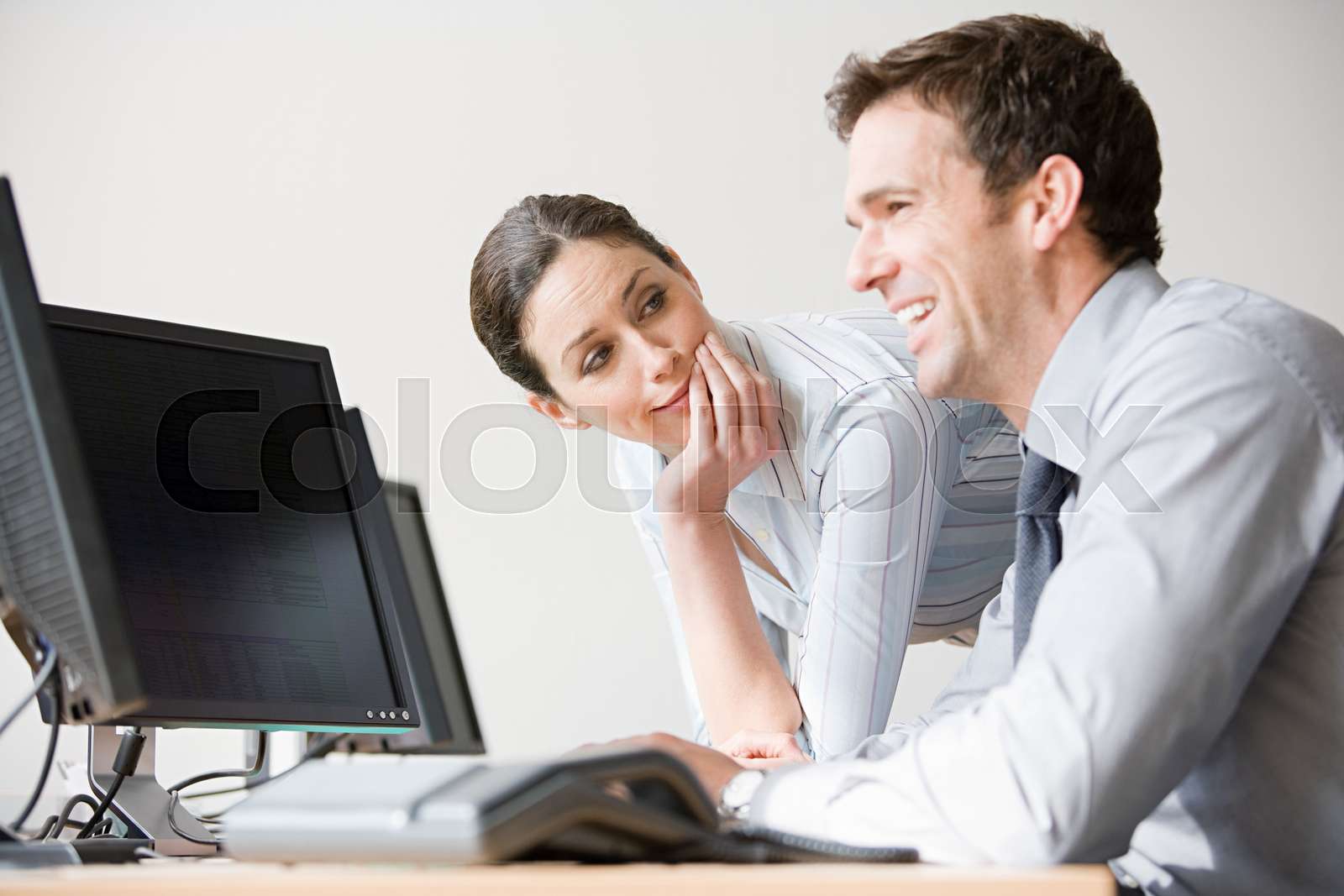 Colleagues talking | Stock image | Colourbox