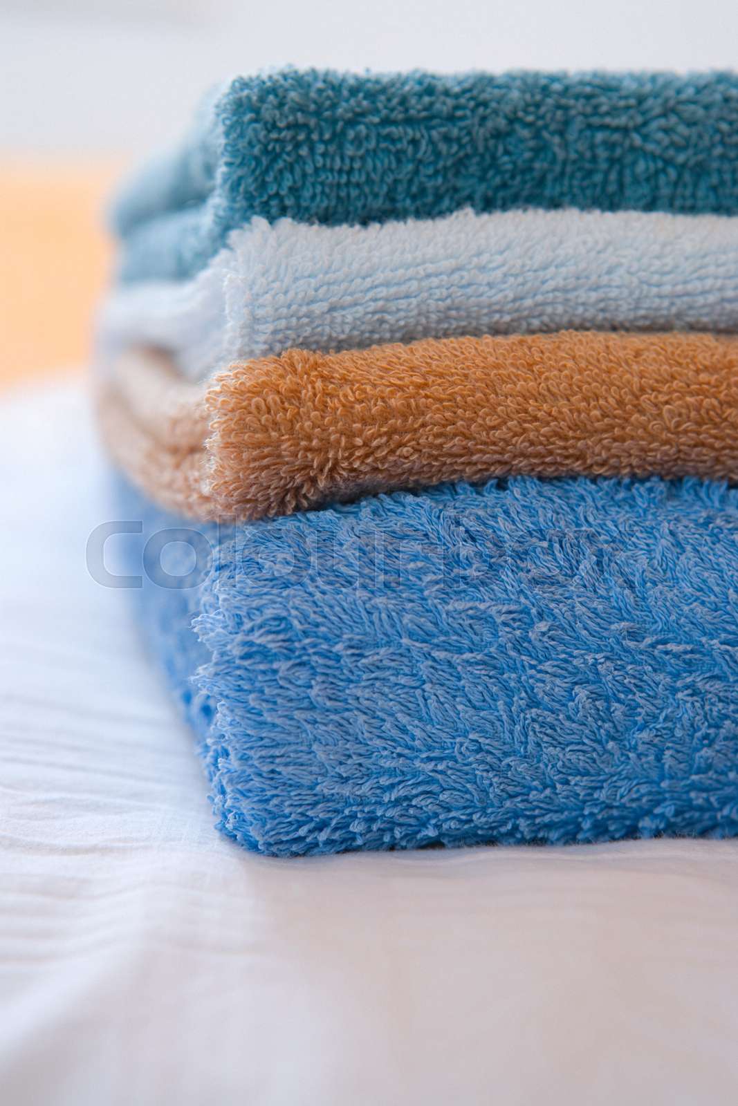 Stack of towels | Stock image | Colourbox