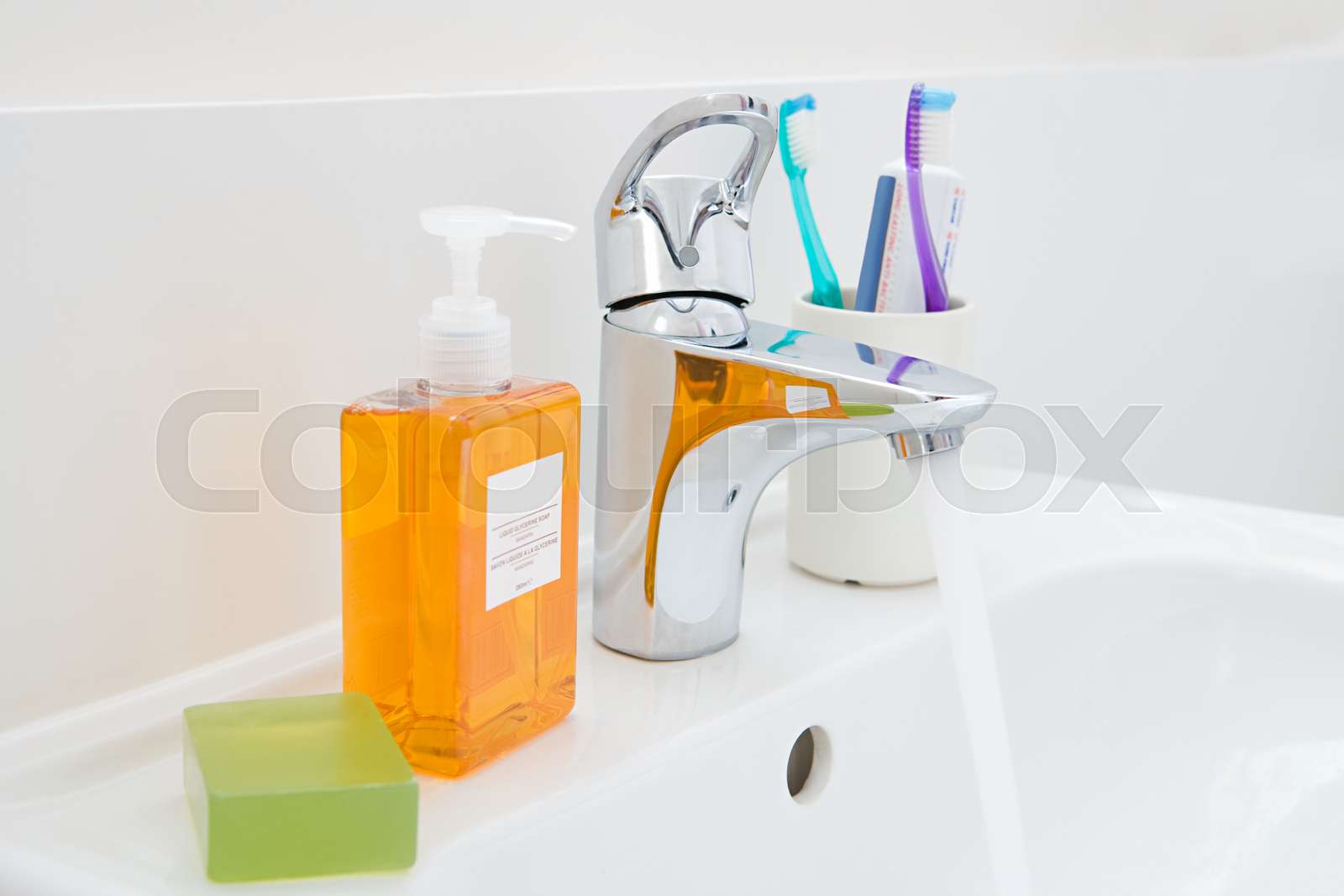 A running tap | Stock image | Colourbox