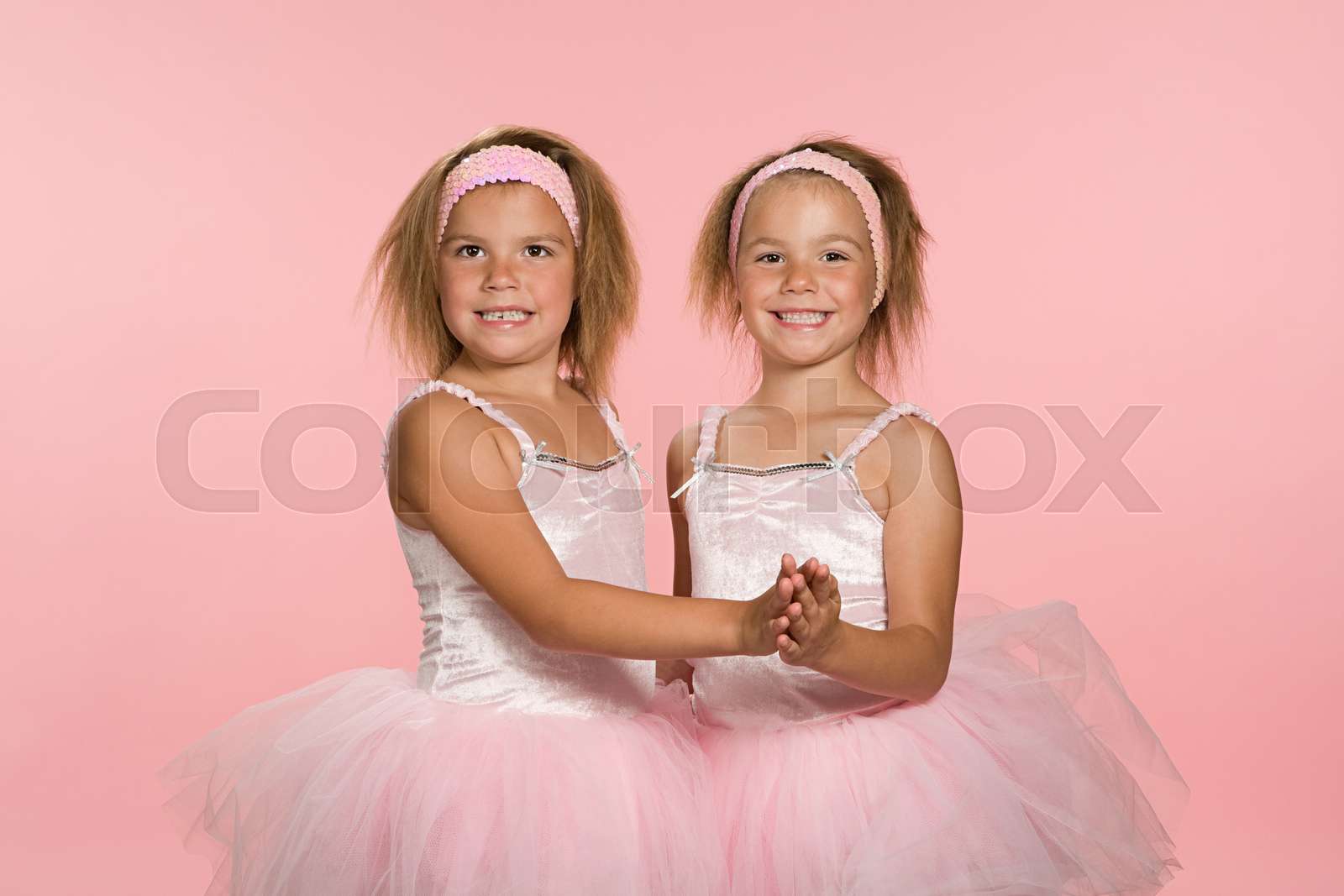 Twin ballerina sisters | Stock image | Colourbox