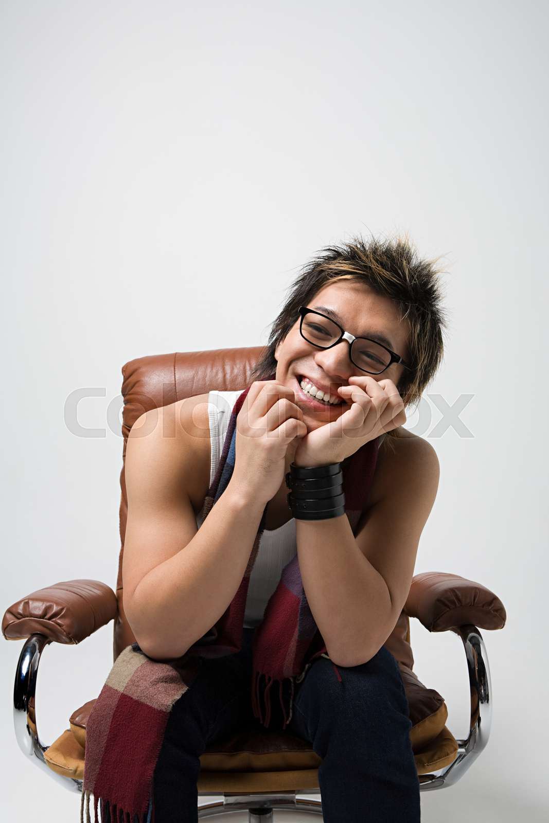 Smiling japanese man | Stock image | Colourbox