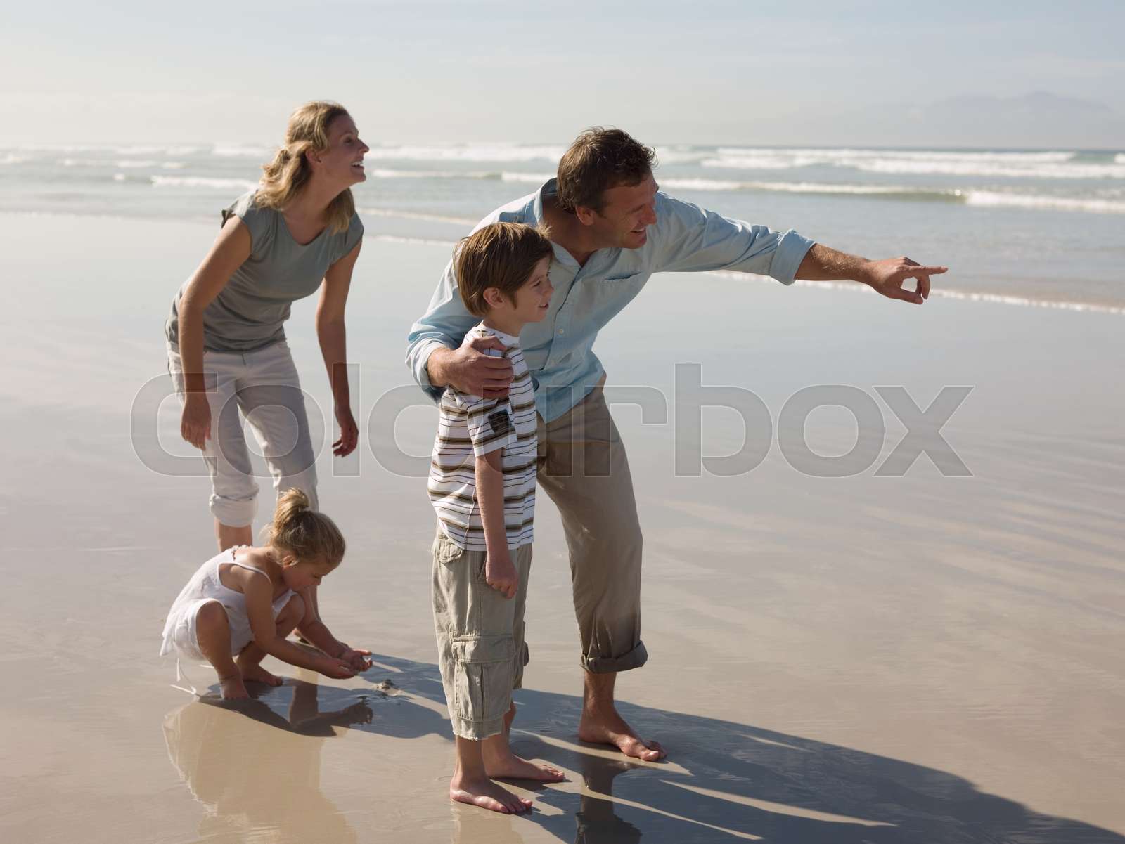 Family by the sea | Stock image | Colourbox