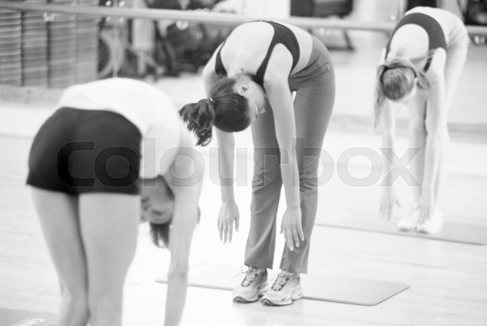 Women stretching | Stock image | Colourbox