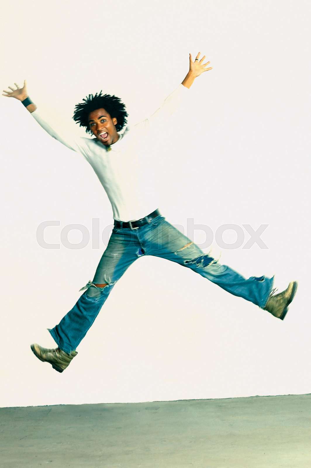 Man jumping | Stock image | Colourbox