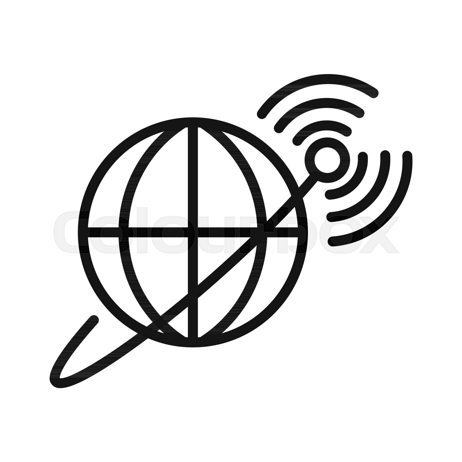 Global connection icon. | Stock vector | Colourbox