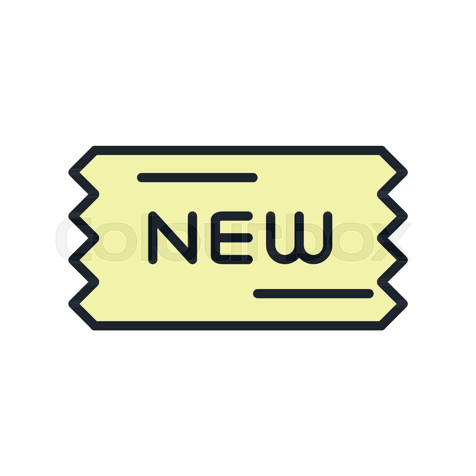 New label | Stock vector | Colourbox