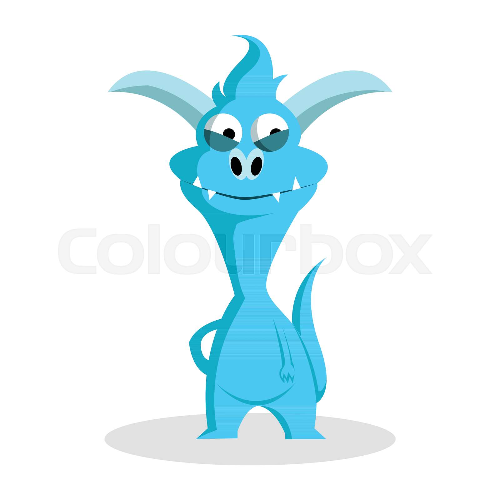 Blue Monster | Stock vector | Colourbox