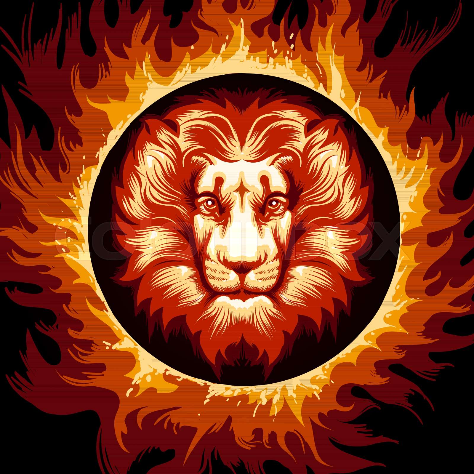 löwe, stolz, icon | Stock-Vektor | Colourbox