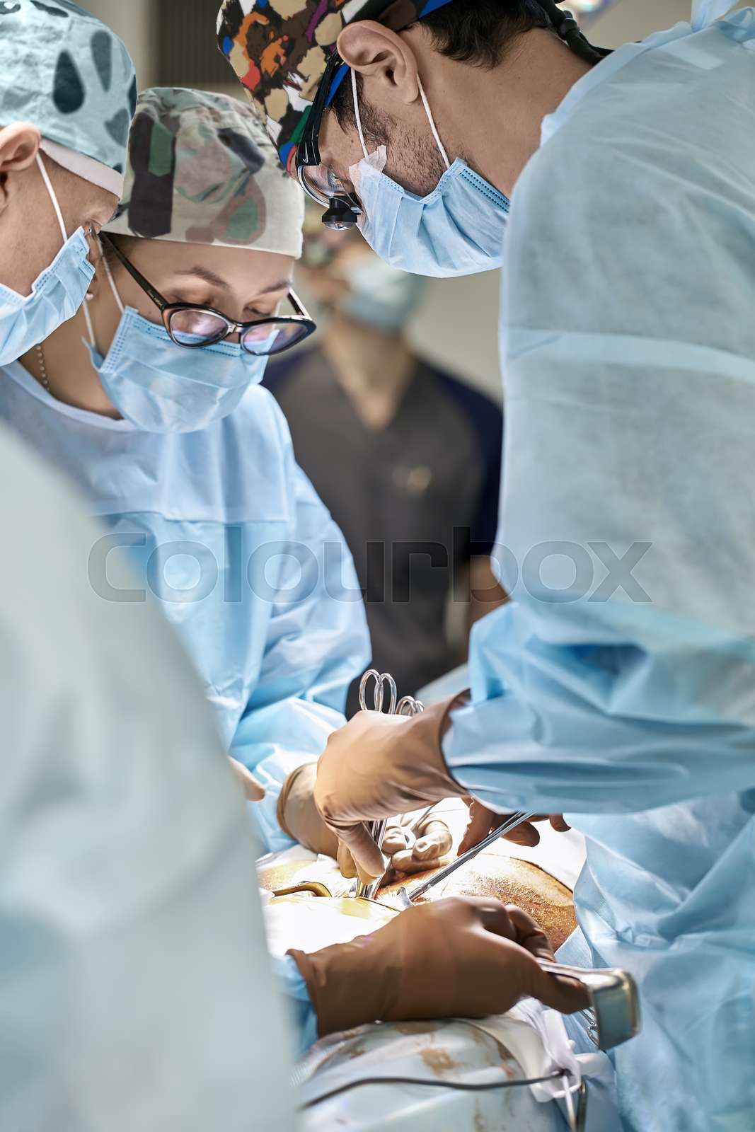 Abdominal operation process | Stock image | Colourbox